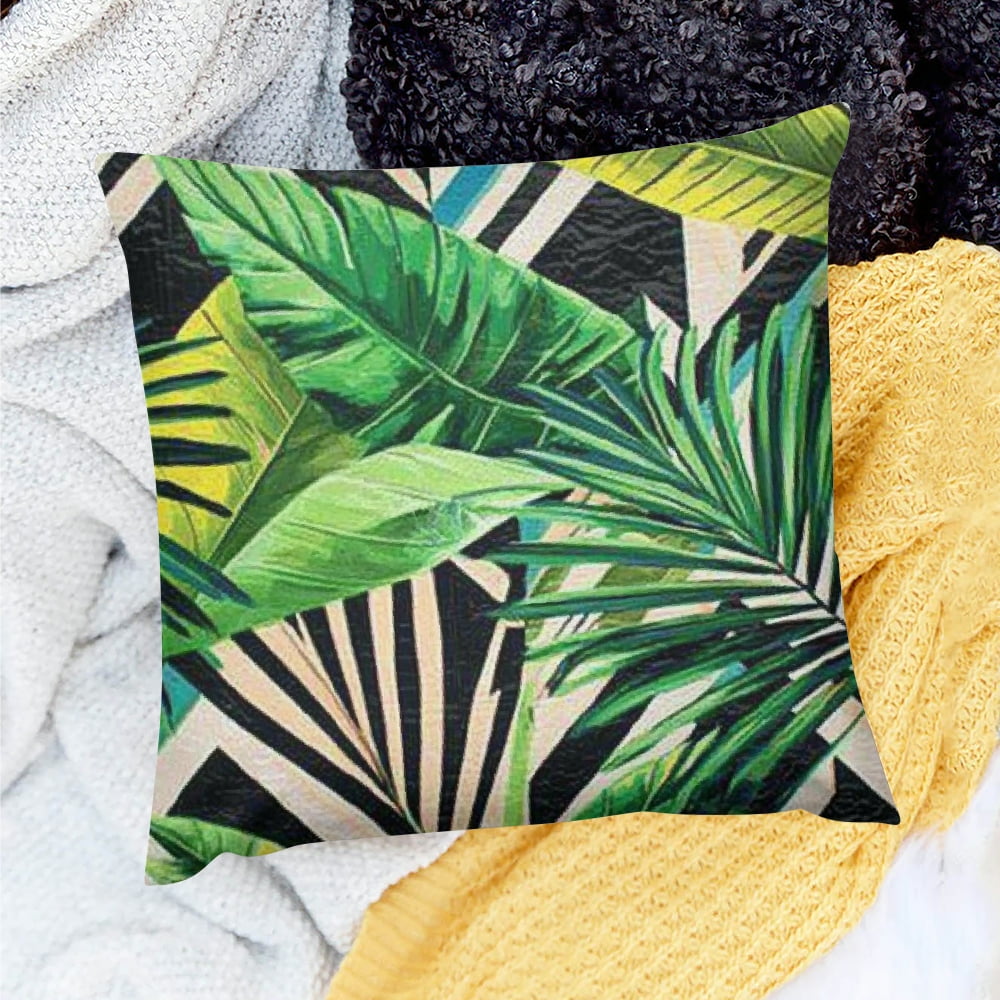 FCXZI Geometric Pattern Square Cushion Cover for Home Sofa Couch ...
