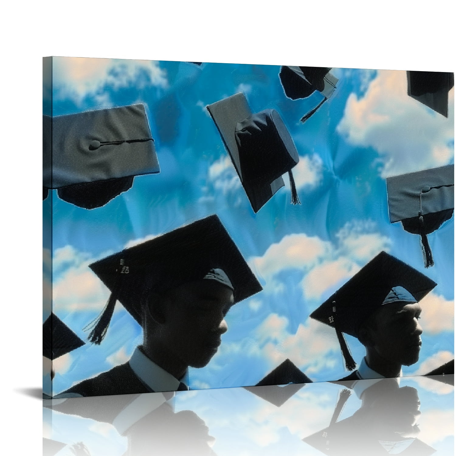 FCXZI Graduation Caps Canvas Prints Wall Art Decor for Bedroom Kitchen ...