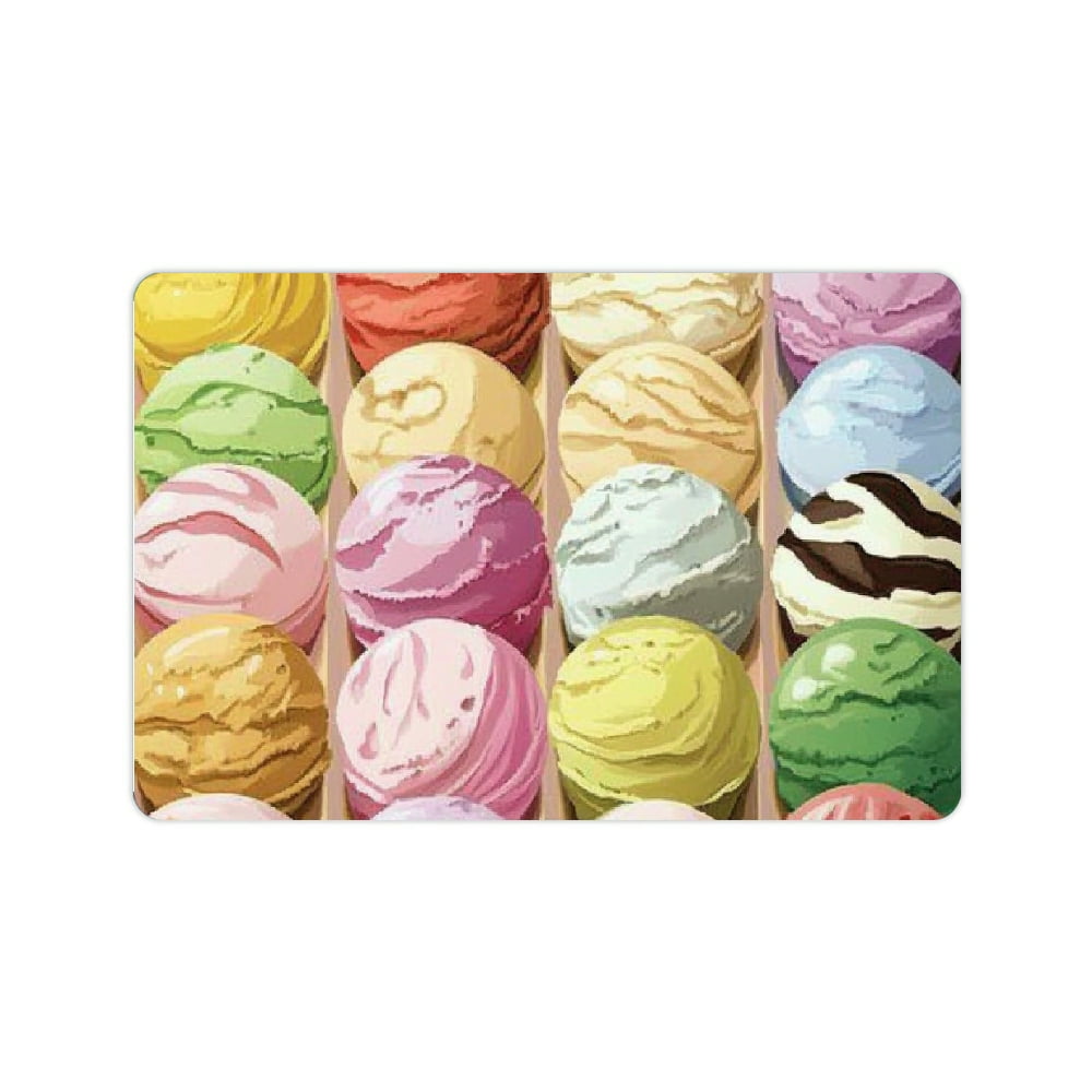 FCXZI Ice Cream Cones Diatom Mud Mats Non-Slip Quick Drying Home ...
