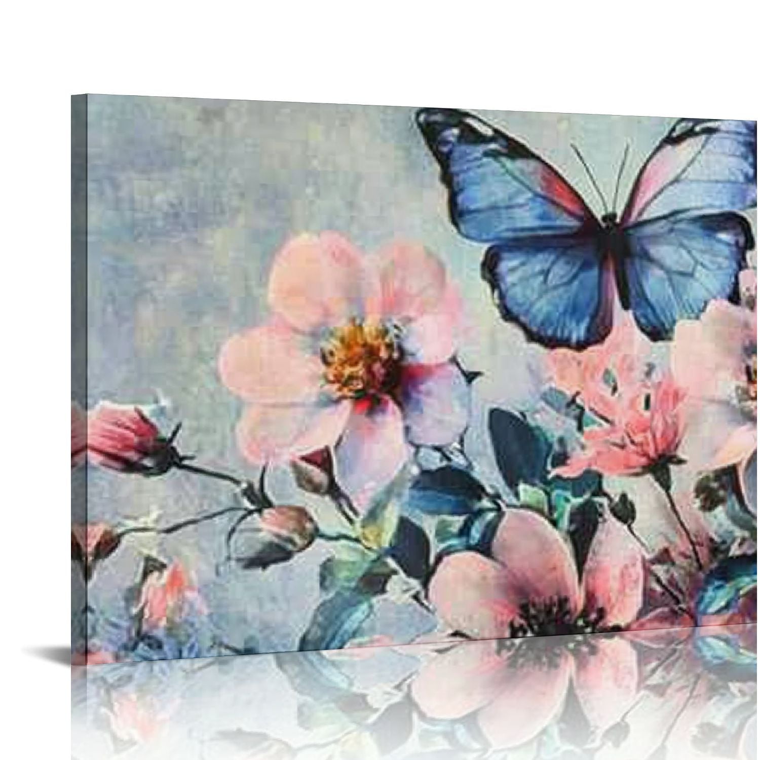 FCXZI Large Flowers Canvas Wall Art Abstract Peony Landscape Painting ...