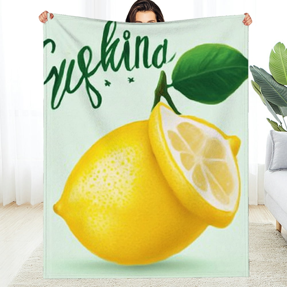 FCXZI Lightweight Lemon Fuzzy Fluffy Soft Cozy Blanket - All Season 60 ...
