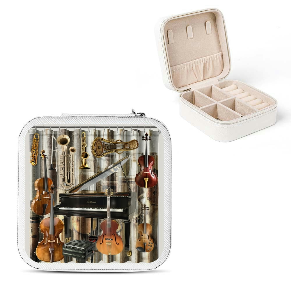 FCXZI Musical Instruments Piano Keyboard Jewelry Box for Necklace, Ring ...
