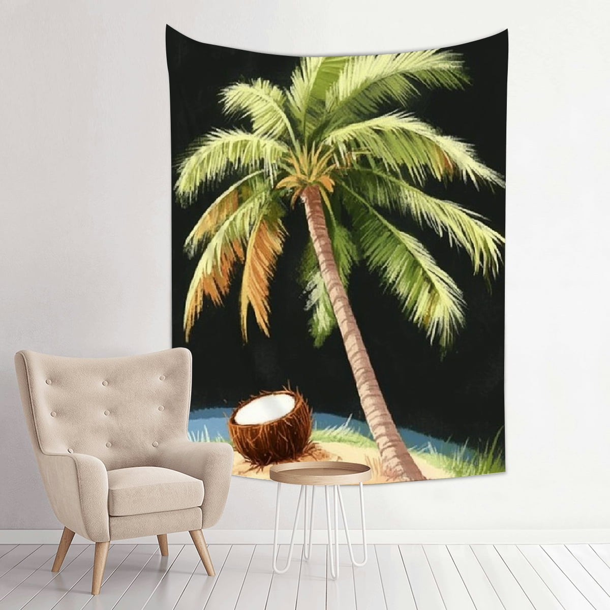 FCXZI Palm Trees Coconut Concept Art Tapestry Wall Hanging 4 Sizes 30 ...