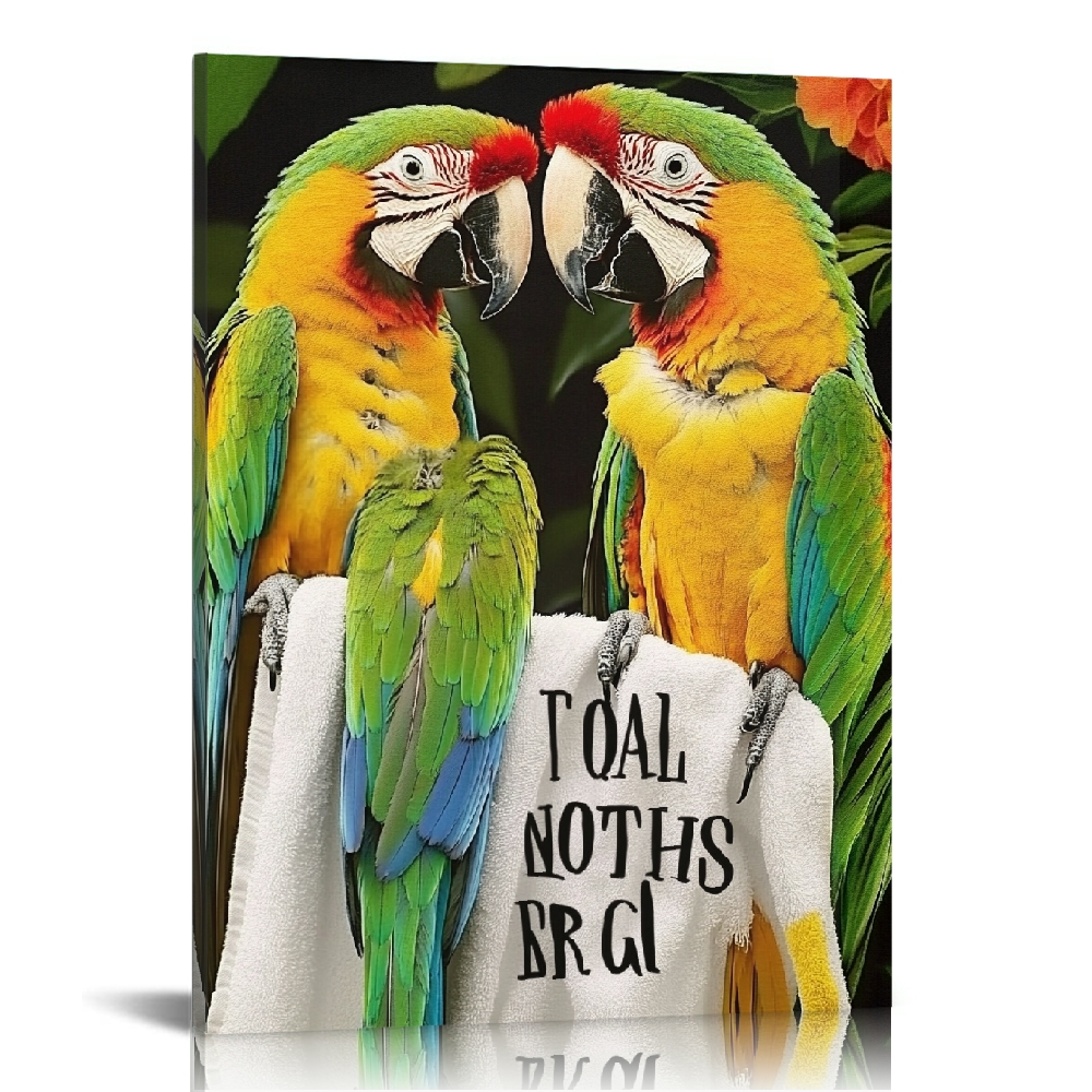 FCXZI Parrots Canvas Prints Wall Art Home Decor for Living Room Office ...