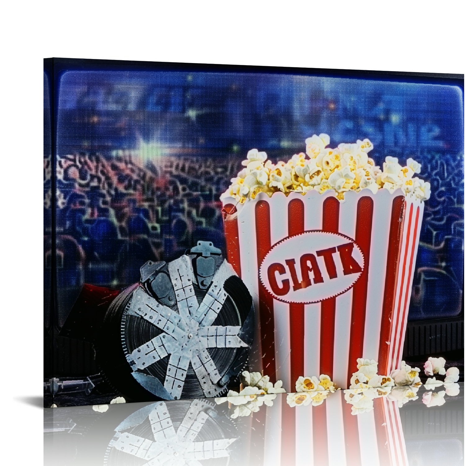 FCXZI Popcorn Art Modern Canvas Prints Wall Decorations Ready To Hang ...