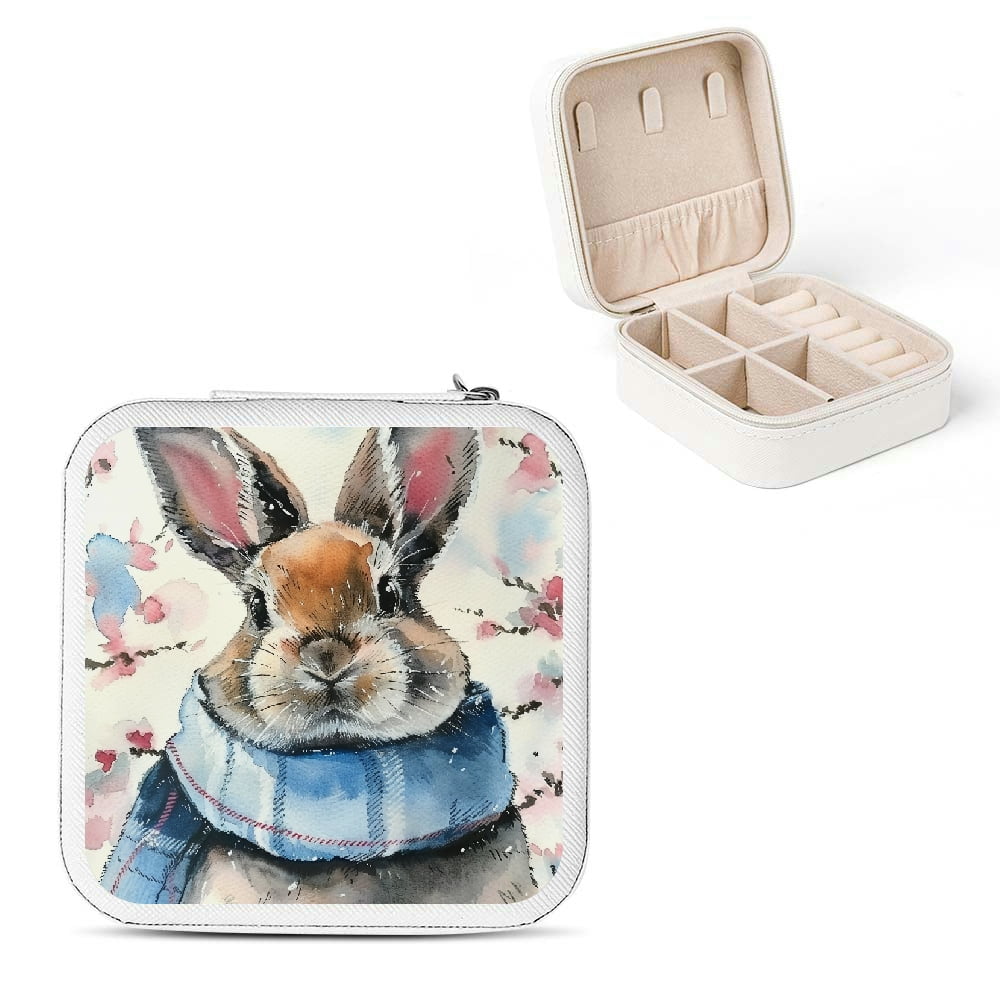 FCXZI Rabbit Jewelry Box Organizer for Necklace, Ring, Earring ...