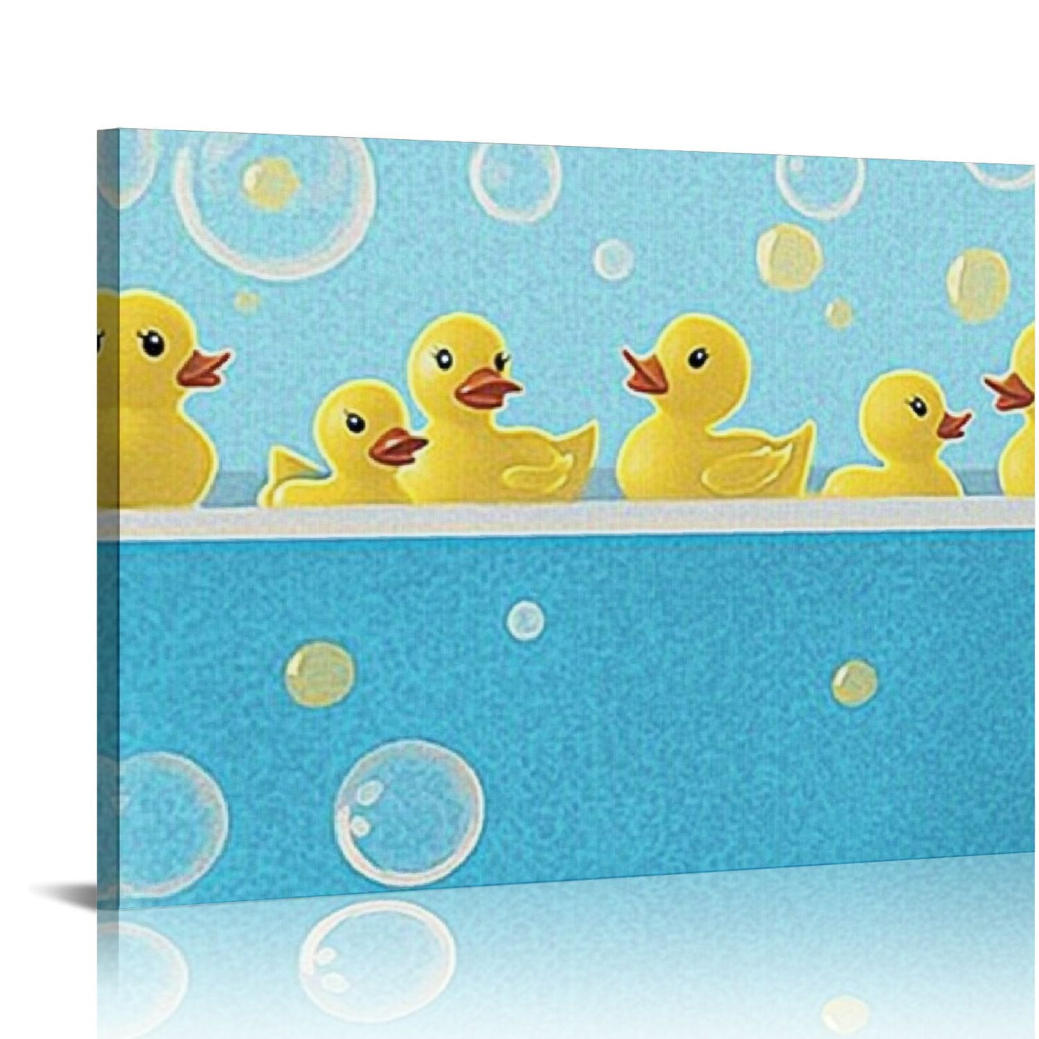 FCXZI Rubber Ducks Wall Decor Canvas Print Ready To Hang Home Art Decor ...