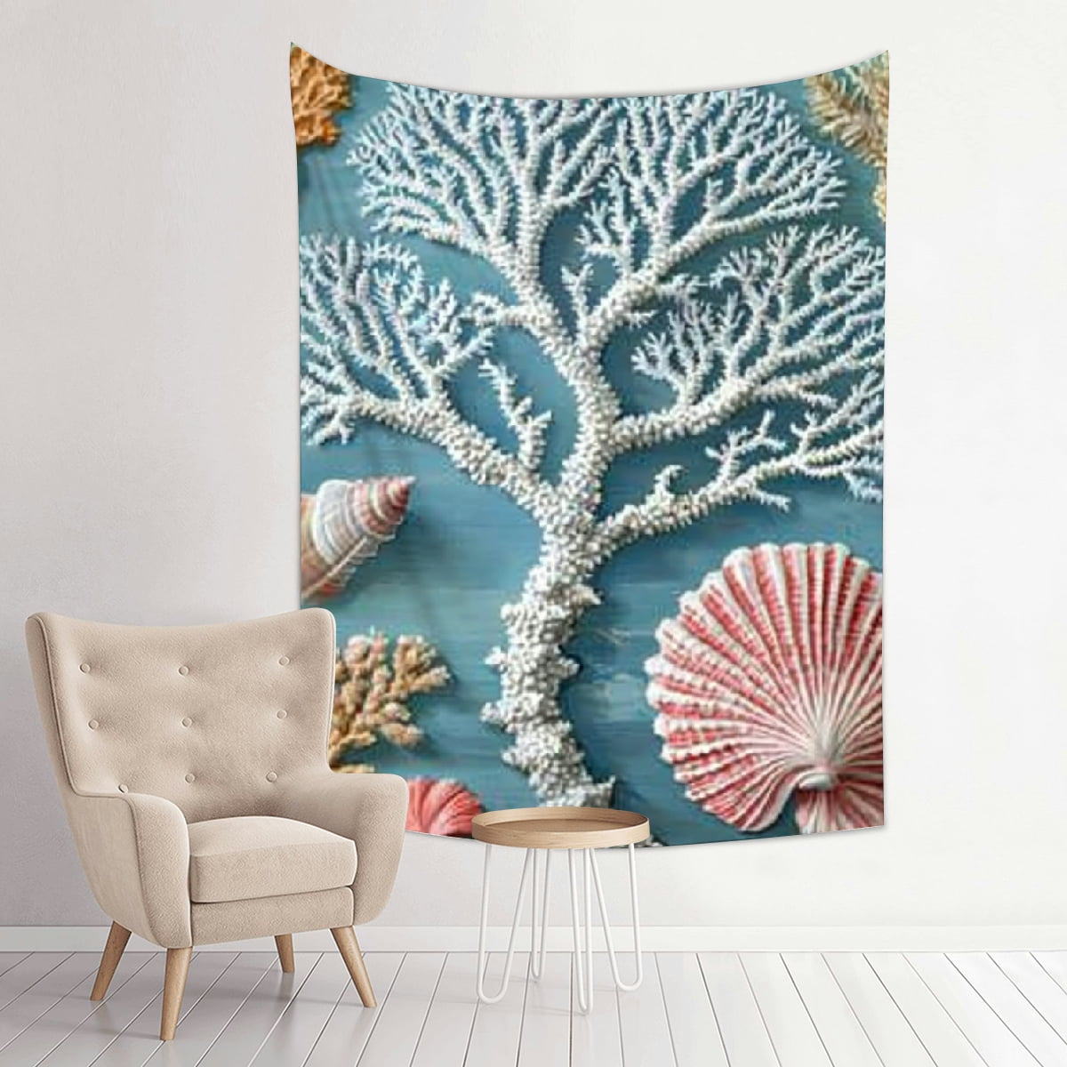 FCXZI Sea Shells Corals Tree Print Tapestry Wall Art Decoration 30*40in ...