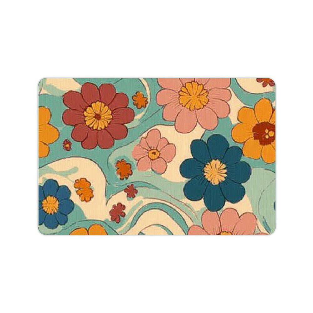 FCXZI Spring Mat, Vintage Flower Spring Door Mat Indoor, Daisy Flower ...