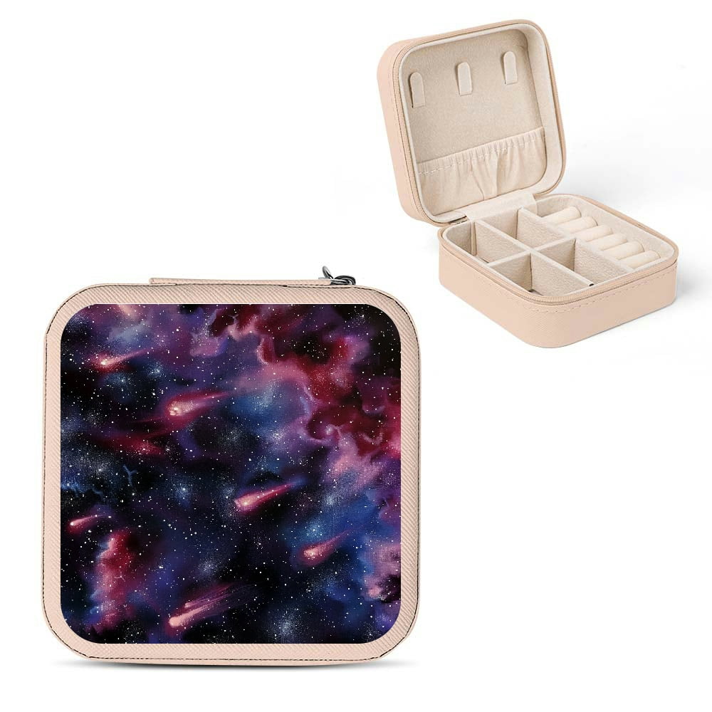 FCXZI Stars Sky Galaxy Flexible Storage Jewelry Box for Accessories ...