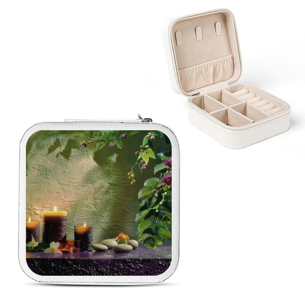 FCXZI Still Life Compact Jewelry Storage Box for Necklaces Rings ...