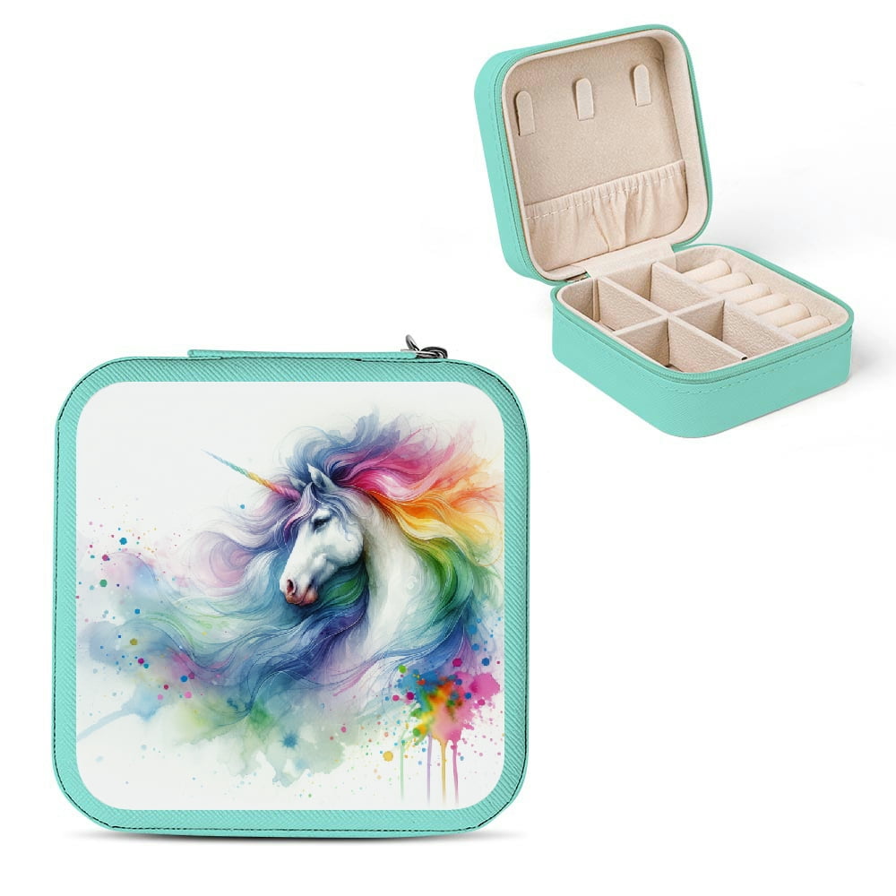FCXZI Unicorn Rainbow Magical Jewelry Box for Mother's Day Gifts Green ...