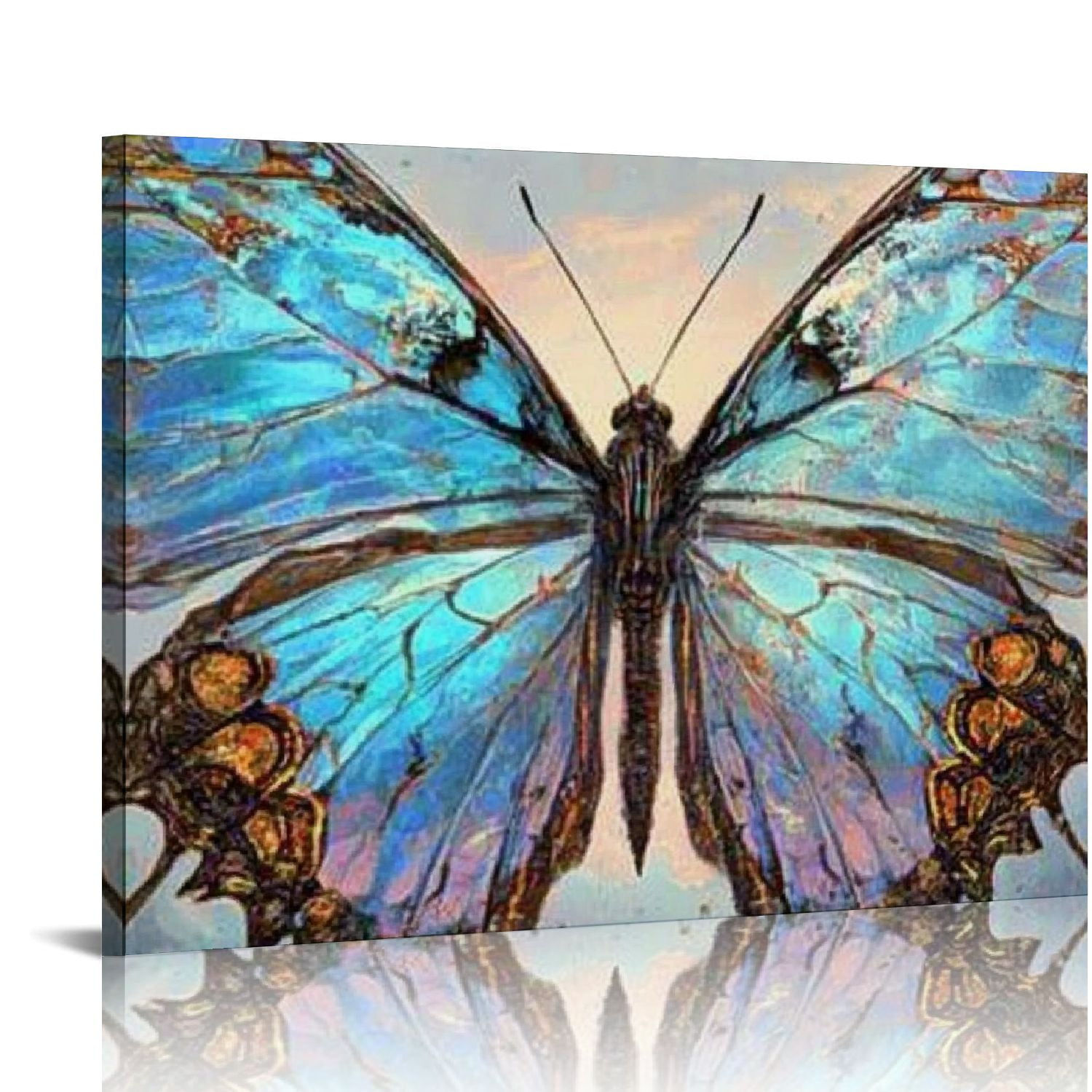 FCXZI Vintage Papillons Butterflies Exquisitely Butterflies Wall Art ...
