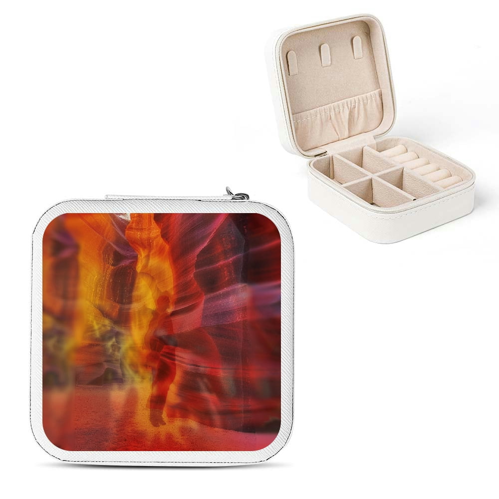 FCXZI Volumetric Lighting Jewelry Box for Necklace, Ring, Earring ...