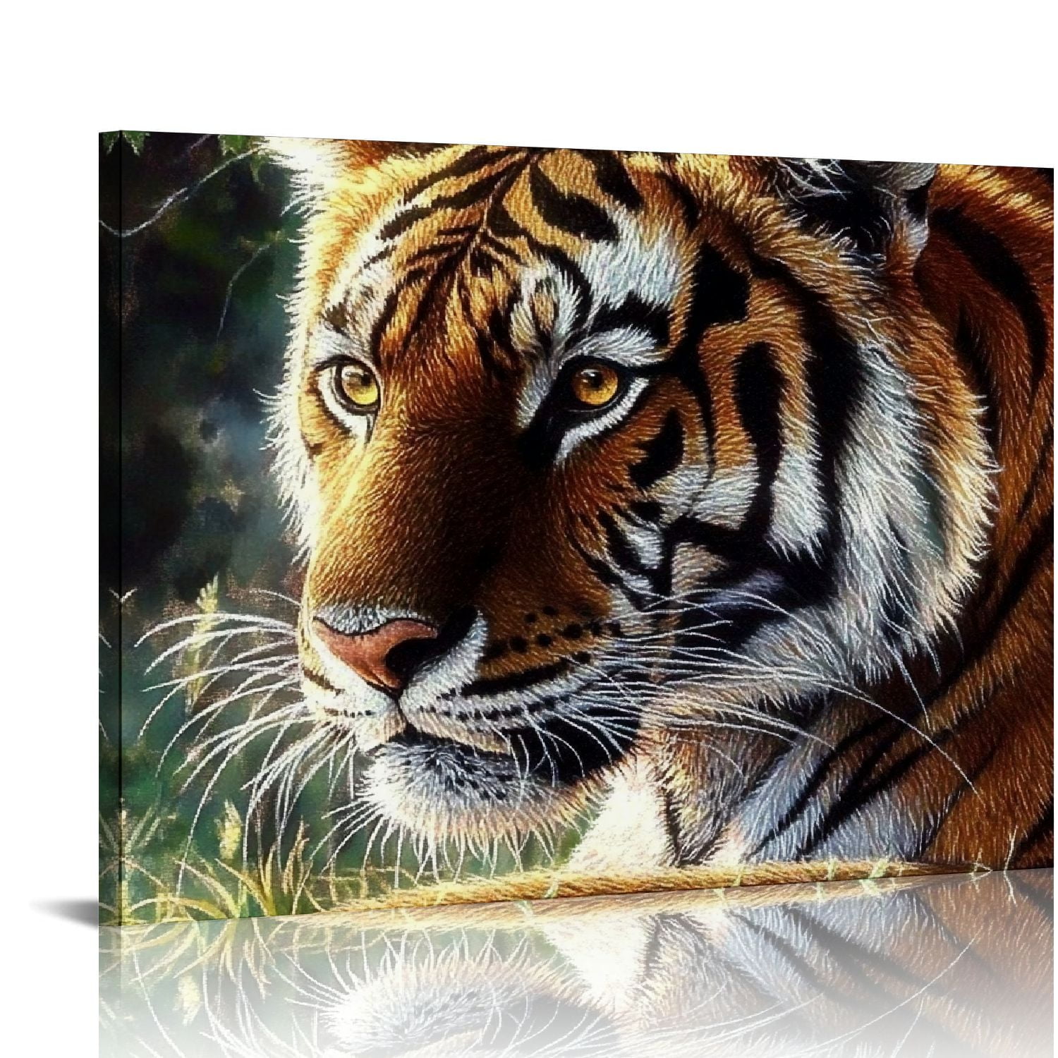 FCXZI Wild Animal Canvas Wall Art A Ferocity Royal Bengal Tiger ...