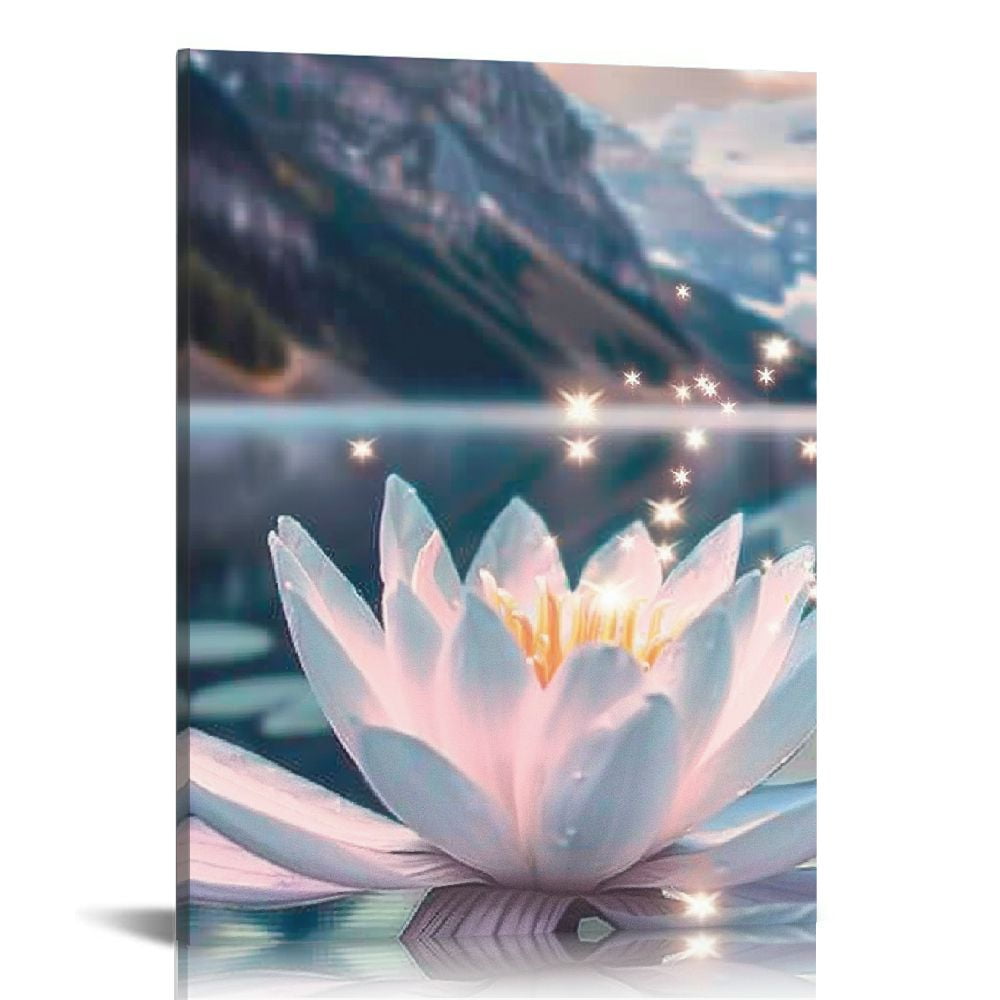 FCXZI Zen Lotus Wall Art Decor, Lotus Flower Indoor art wall decoration ...