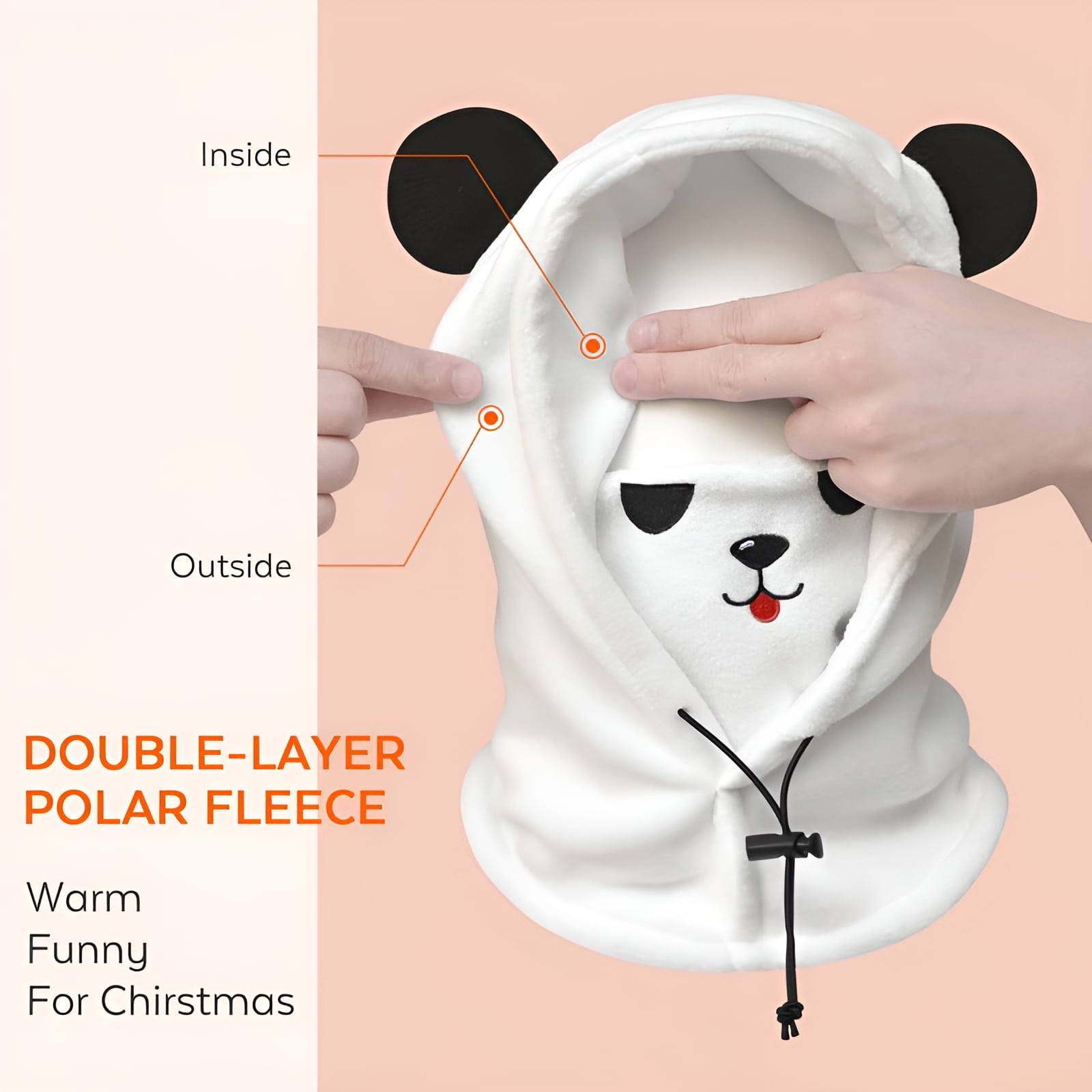 FCY Kids Balaclava Ski Mask, Washable Fleece Winter Hat with Face Cover ...