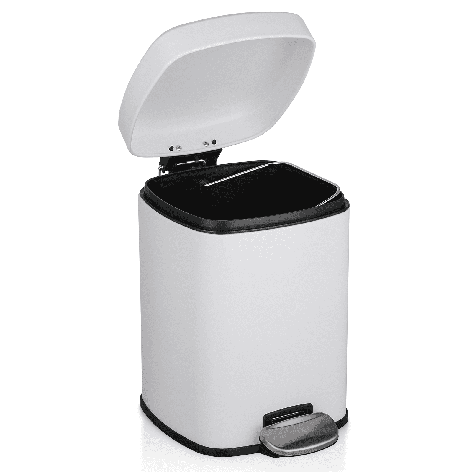 FCYNMF 1.6 Gallon Step On Trash Can – Compact Stainless Steel Kitchen ...