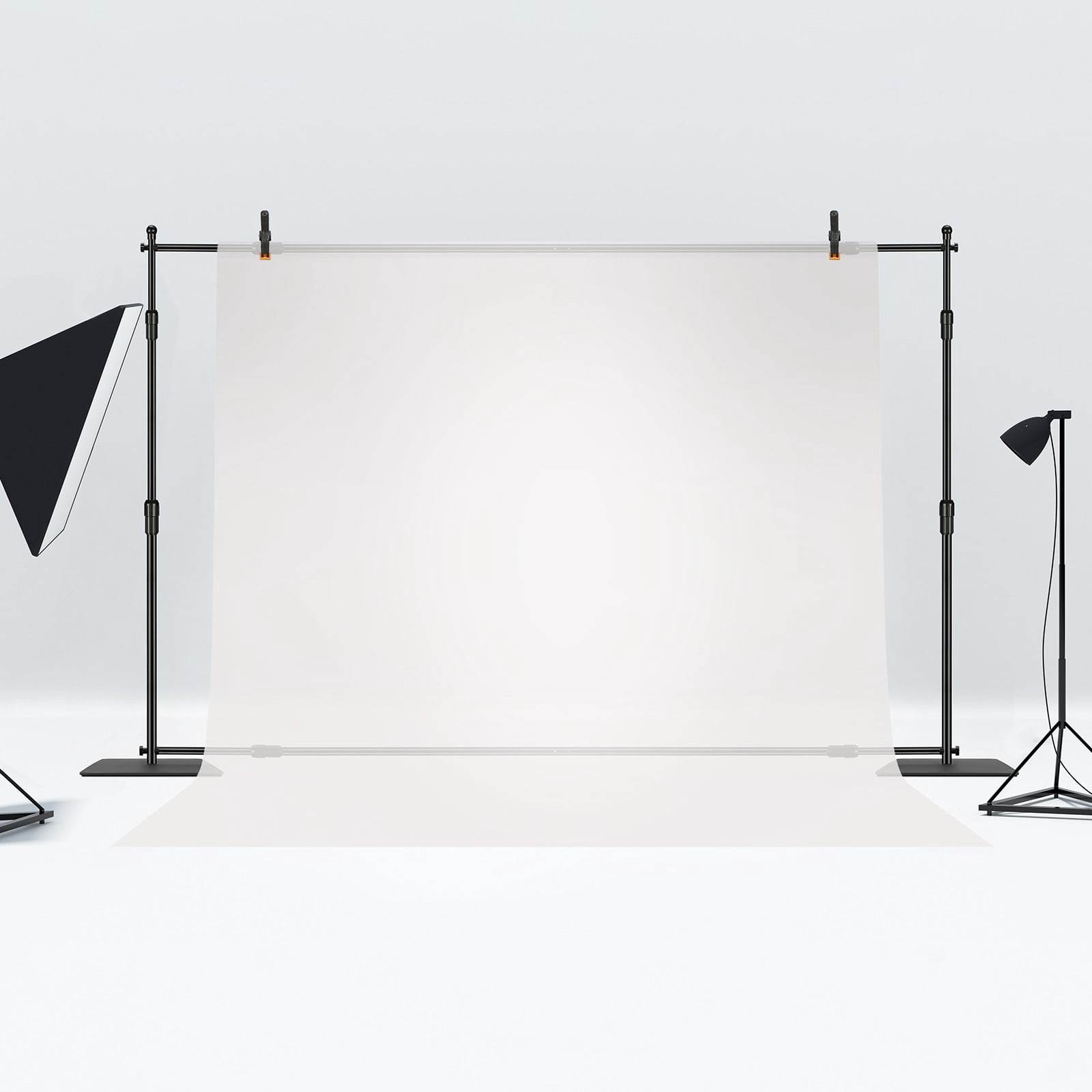 FCYNMF 10ft x10ft Pipe and Drape Kit, Heavy Duty Backdrop Stand with ...