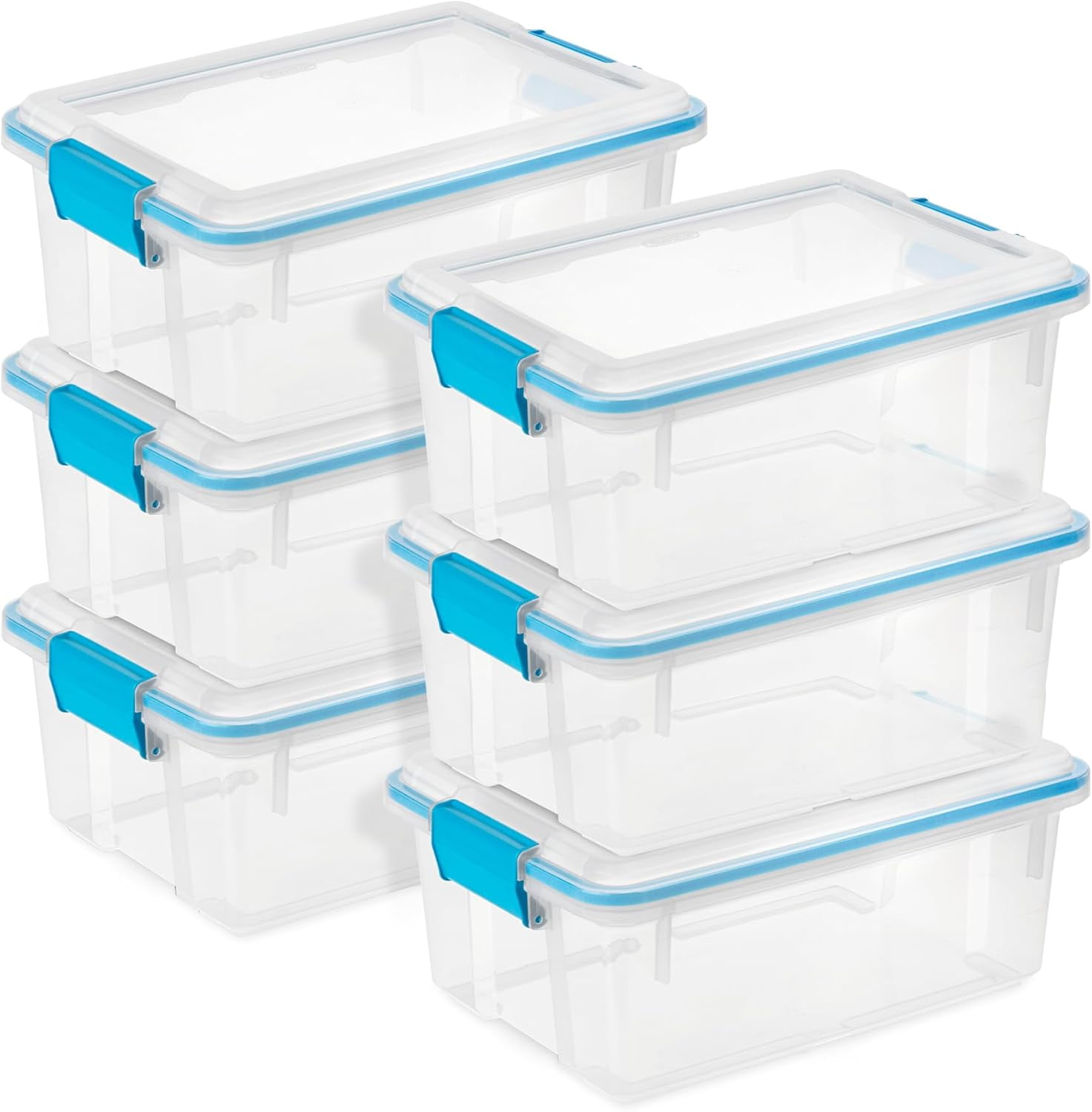 FCYNMF 12Qt Gasket Storage Box – Weather-Resistant Clear Plastic Bins ...