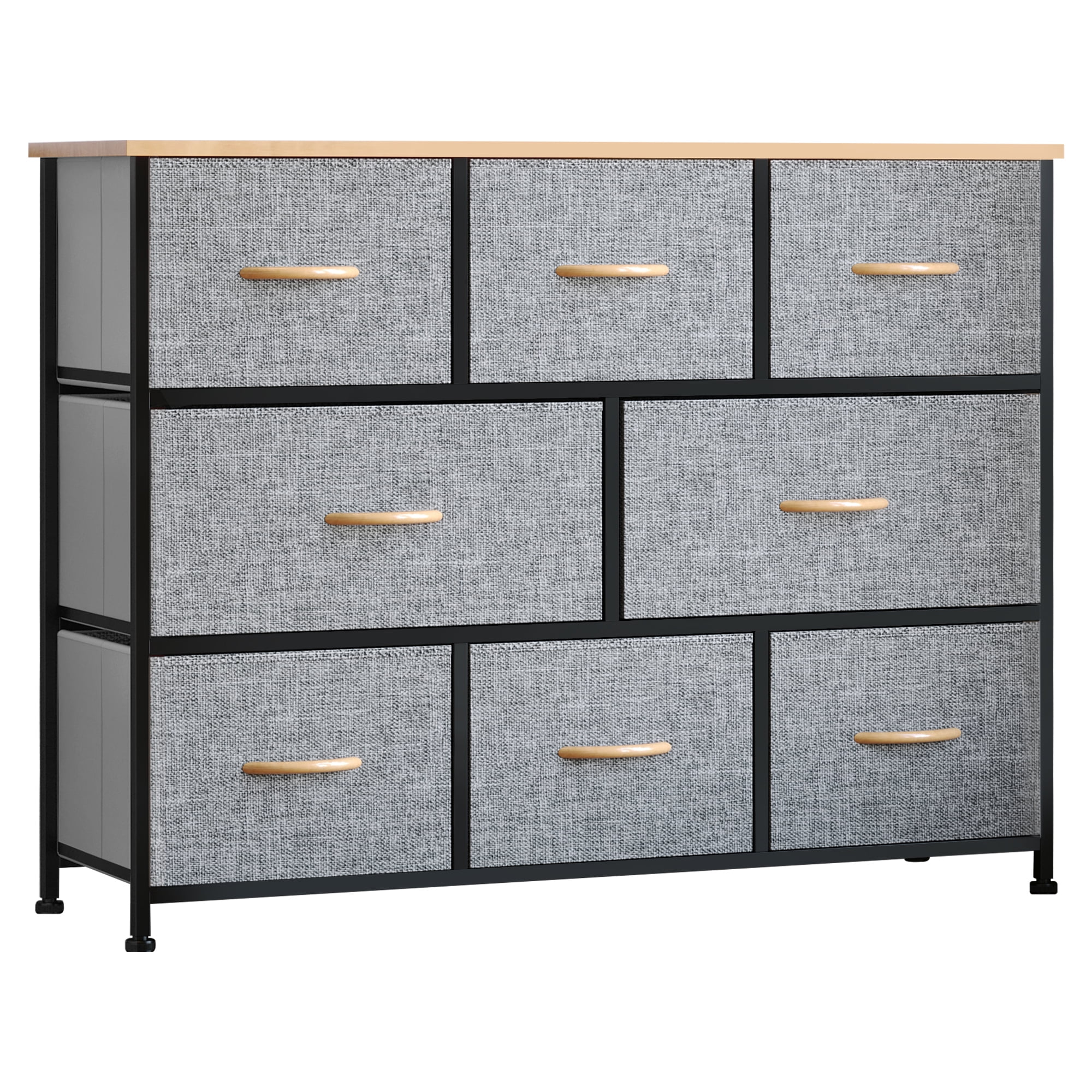 FCYNMF 8 Drawer Closet Dresser Tower with Fabric Drawers and Steel ...