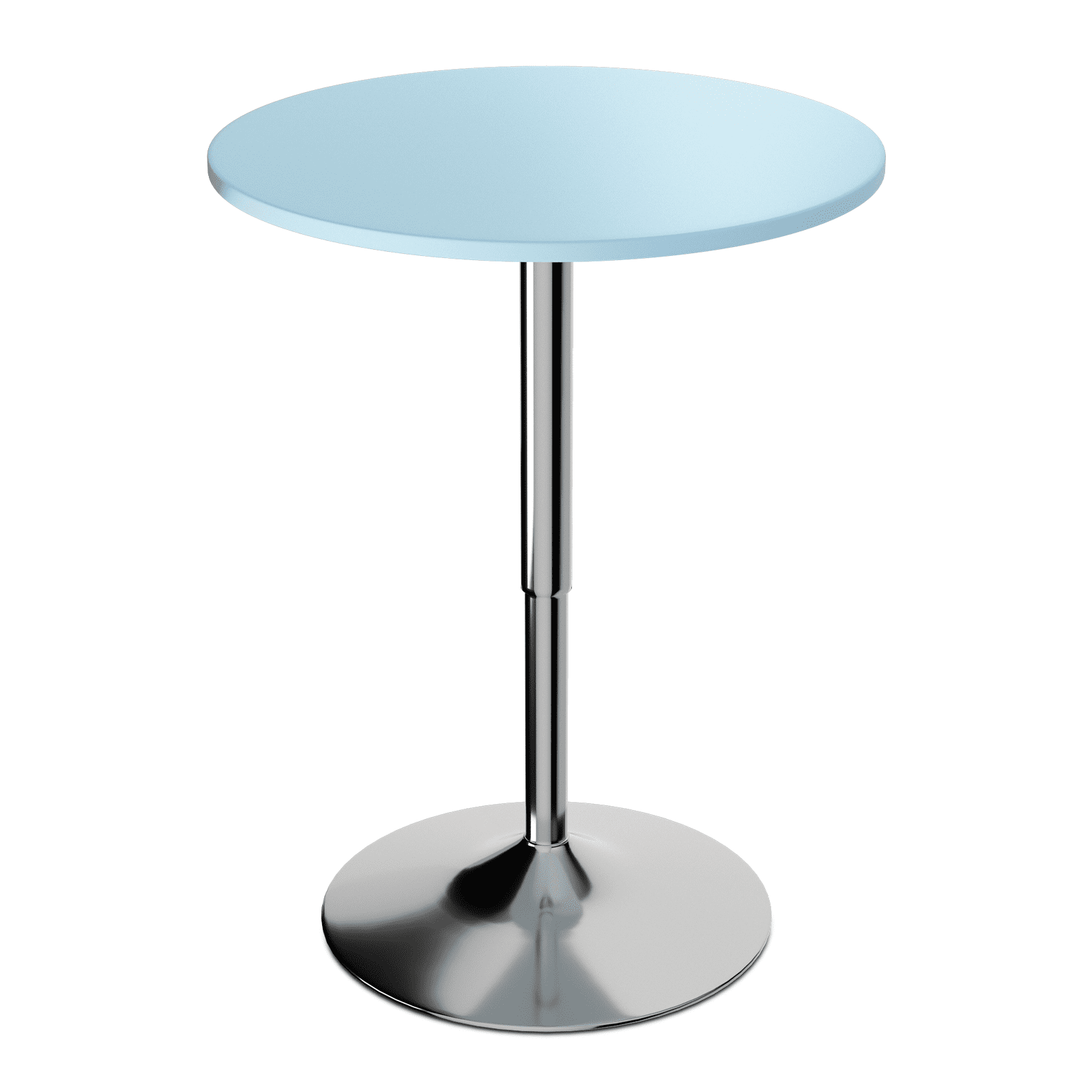FCYNMF Blue Pub Bar Cocktail Table, 360-Degree Swivel, Adjustable ...