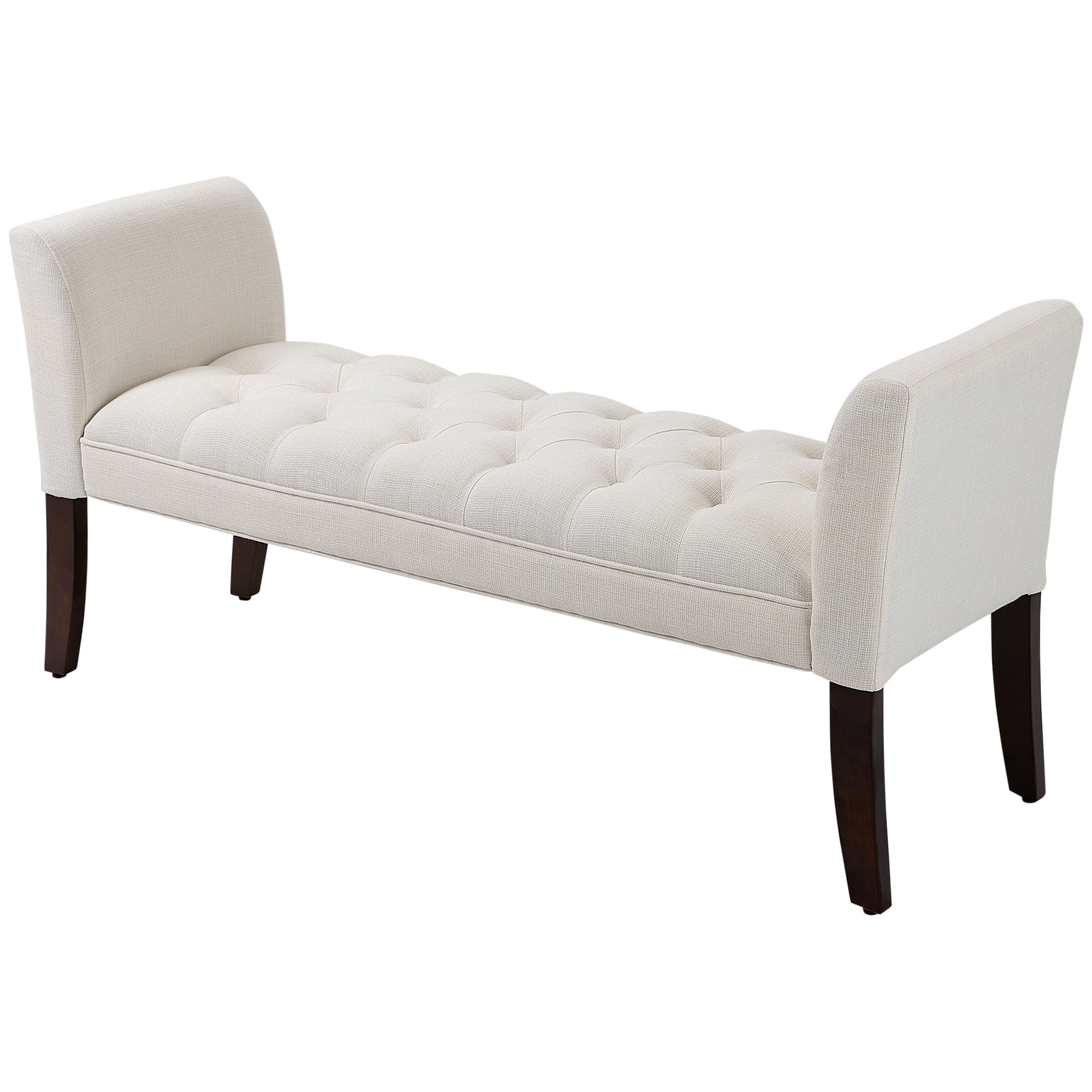 FCYNMF End of Bed Bench Upholstered Bedroom Bench with Wood Legs ...