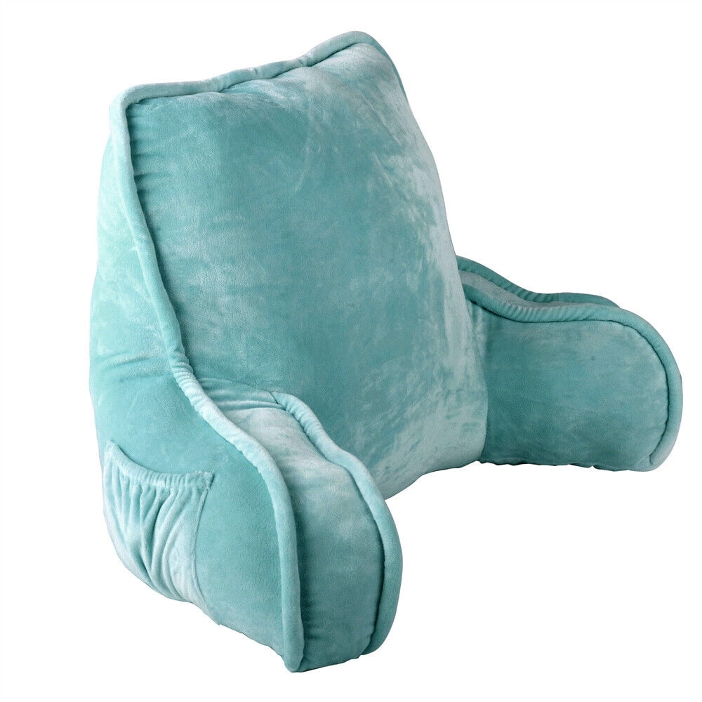 FCYNMF Super Soft Plush Backrest Pillow with Arms, DIY Fill Bed Rest ...