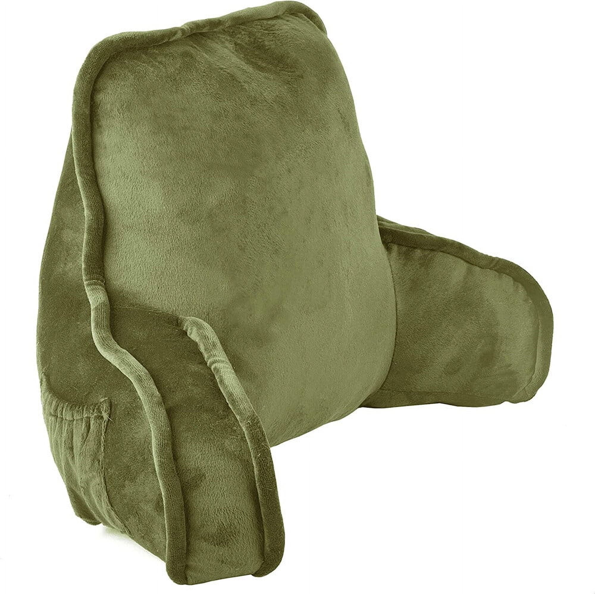 FCYNMF Super Soft Plush Backrest Pillow with Arms, DIY Fill Bed Rest ...