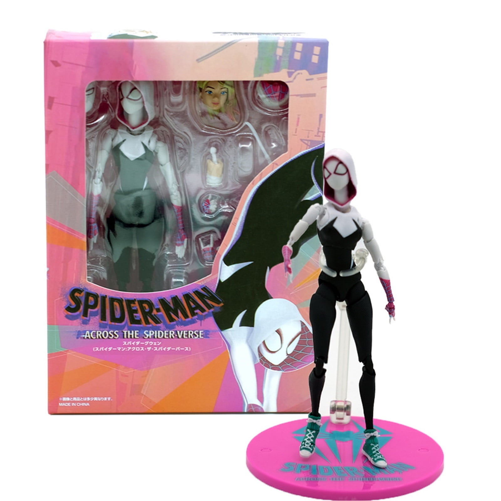FCZRKD 5.9" Spider Hero Gwen Action Figure Toys, Super Hero Spider Hero ...