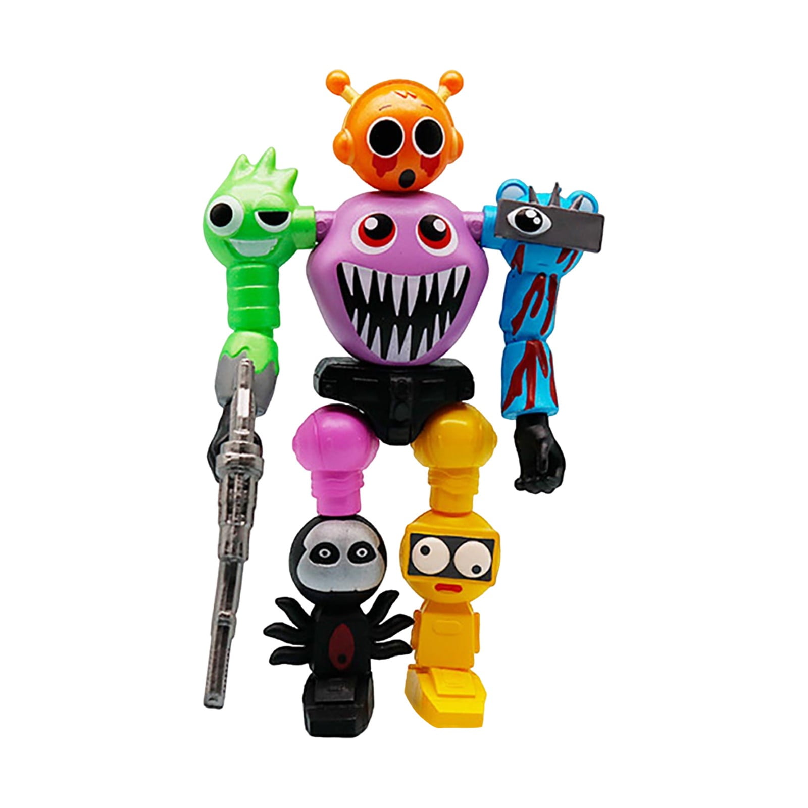 FCZRKD 6.7" Sprunki Multi-character Fusion Action Figures, Sprunki ...