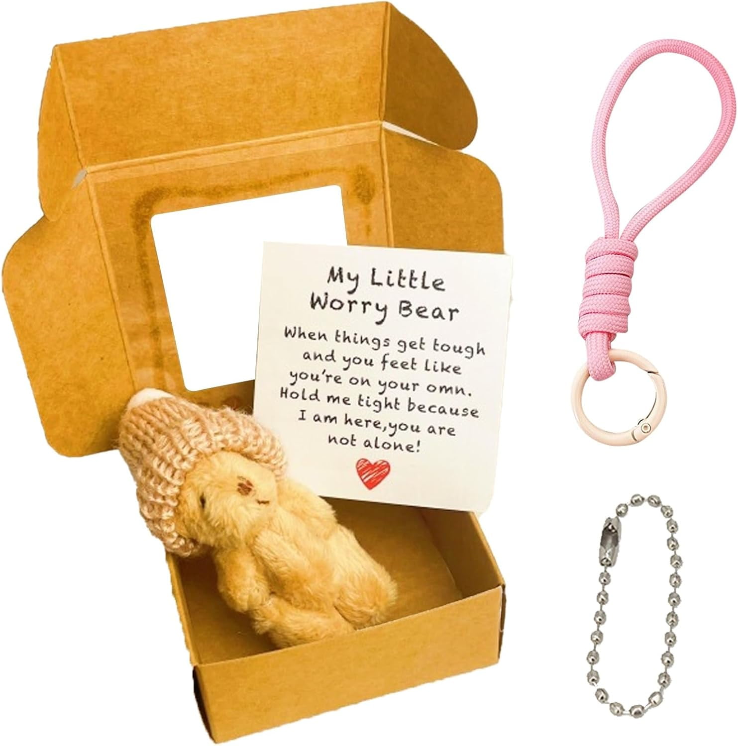 FCZRKD Handmade Mini Plush Teddy Bear in Box, Little Bear in a Box with ...