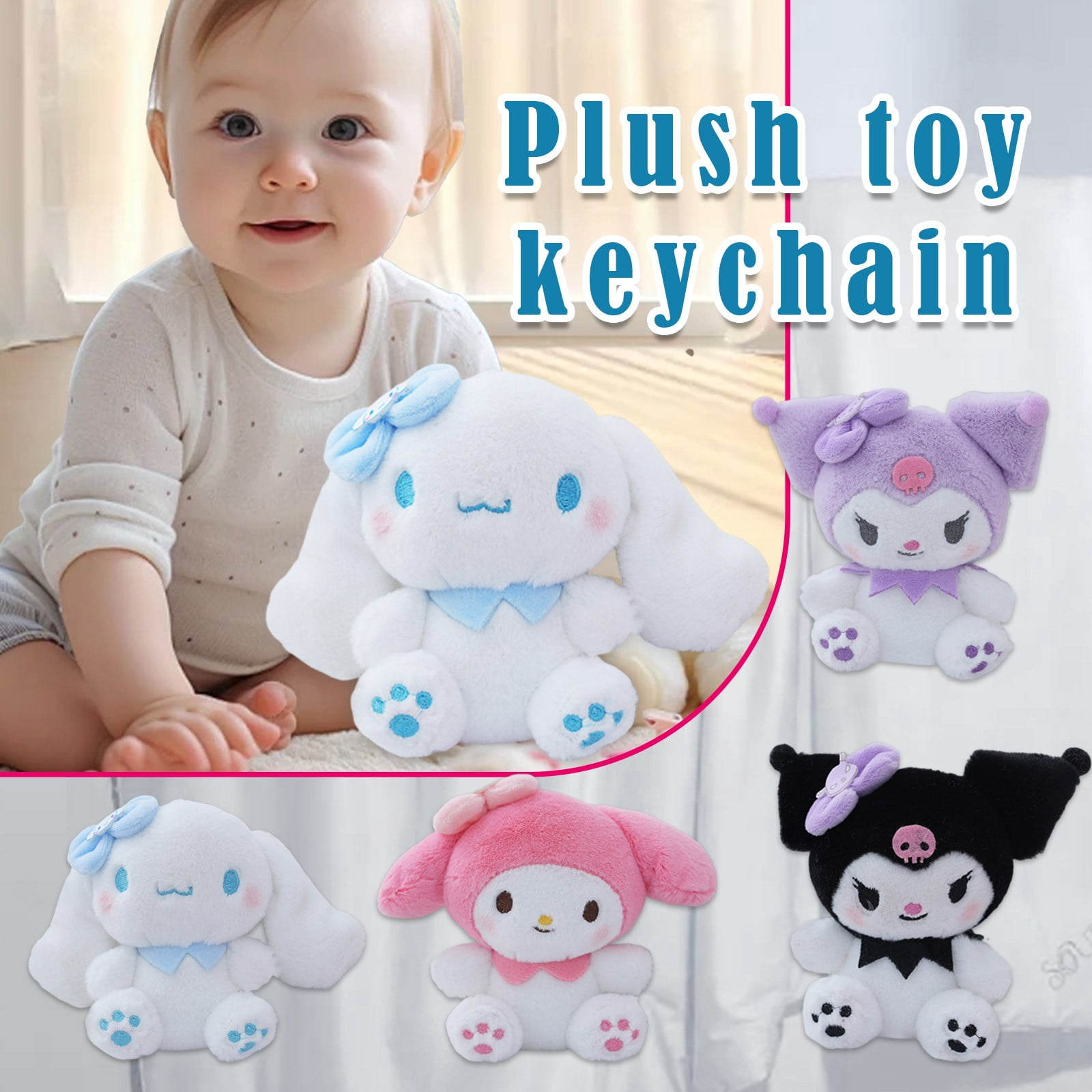 FCZRKD Hello Kitty Stuffed Animals Plush Pillows, 5.5" Kawaii and Soft Hello Kitty's Family ...