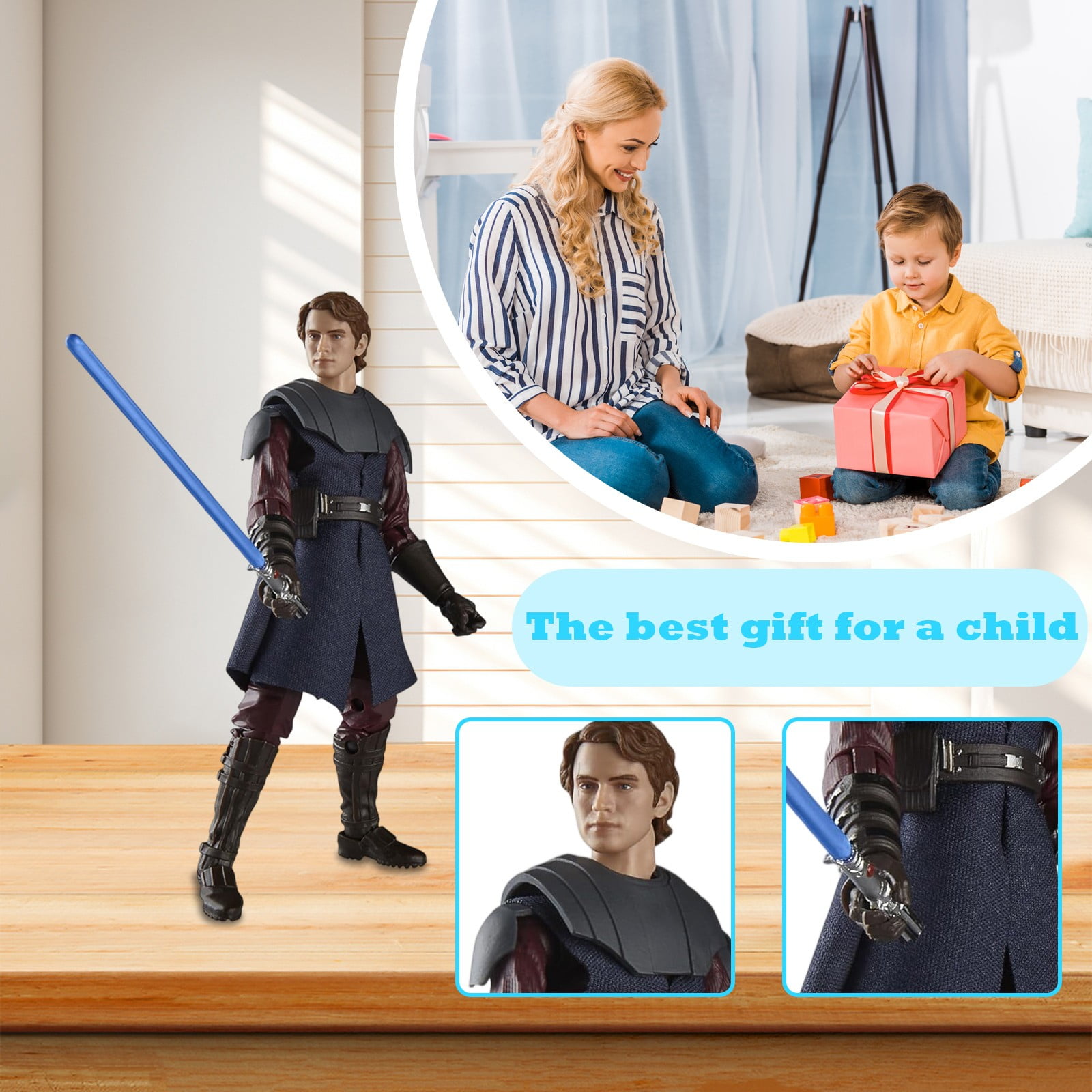 FCZRKD Stars-Wars The Black Series Anakin Skywalker Action Figures, 6 ...