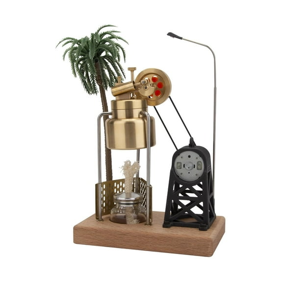 FD-6 Mini Three-Legged Vertical Swing Steam Engine Model Brass Boiler ...