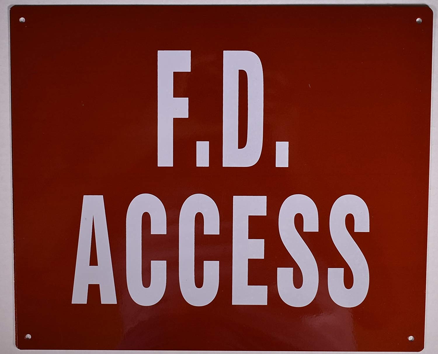 FD Access Sign (FED,Reflective, Aluminium 10x12 -Rust Free) - Walmart.com