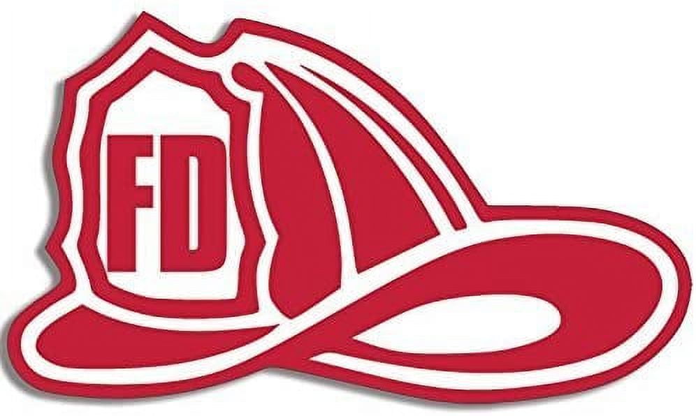 FD Fire Department Helmet Shaped 3M Reflective sticker| fireman ...