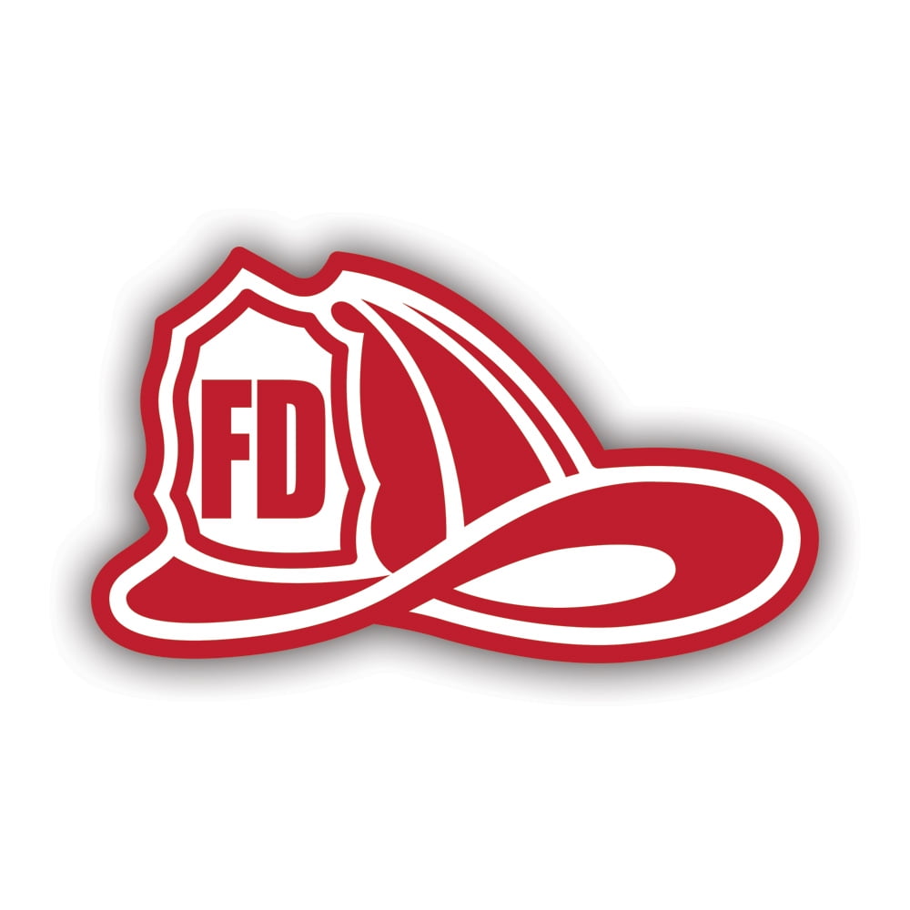 FD Fire Department Helmet Sticker Decal - Self Adhesive Vinyl ...