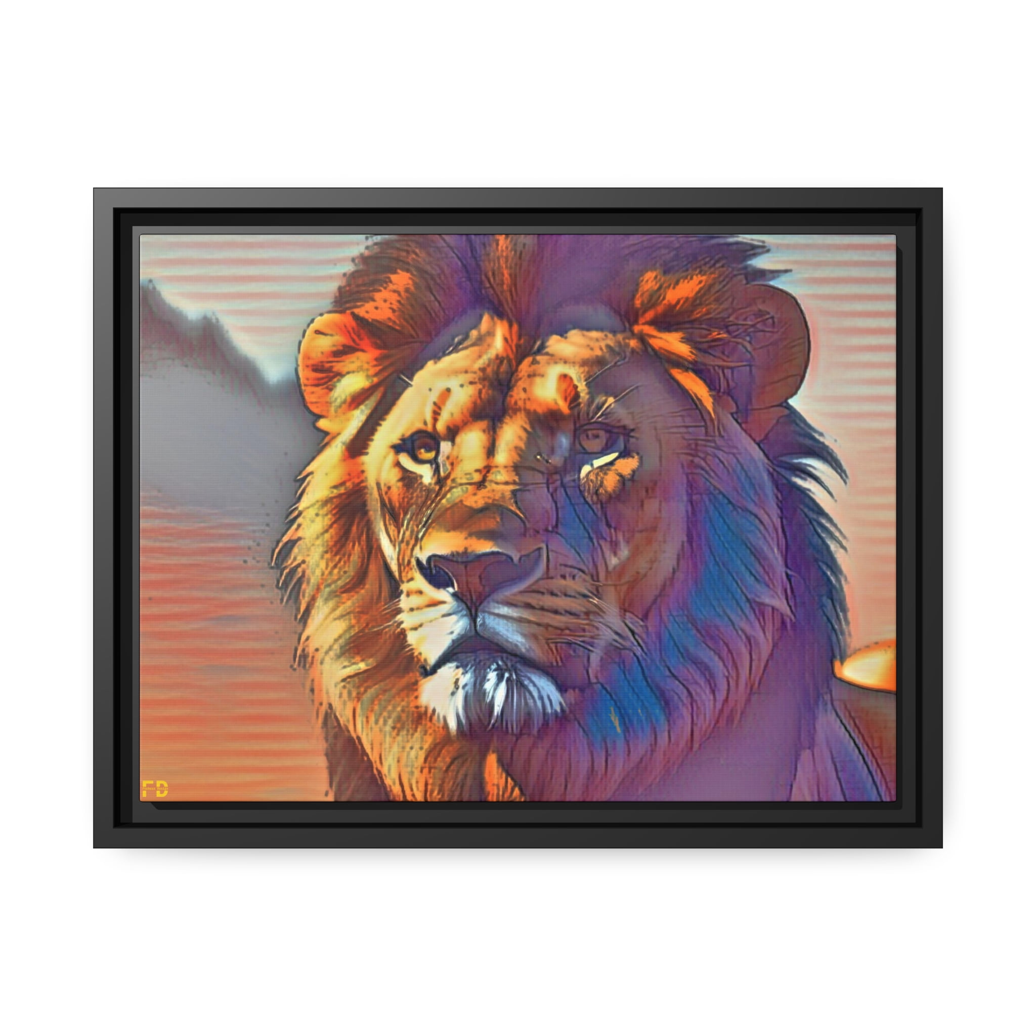 FD - Powerful Lion Art wrok Wraps Home Unique Decor - Walmart.com