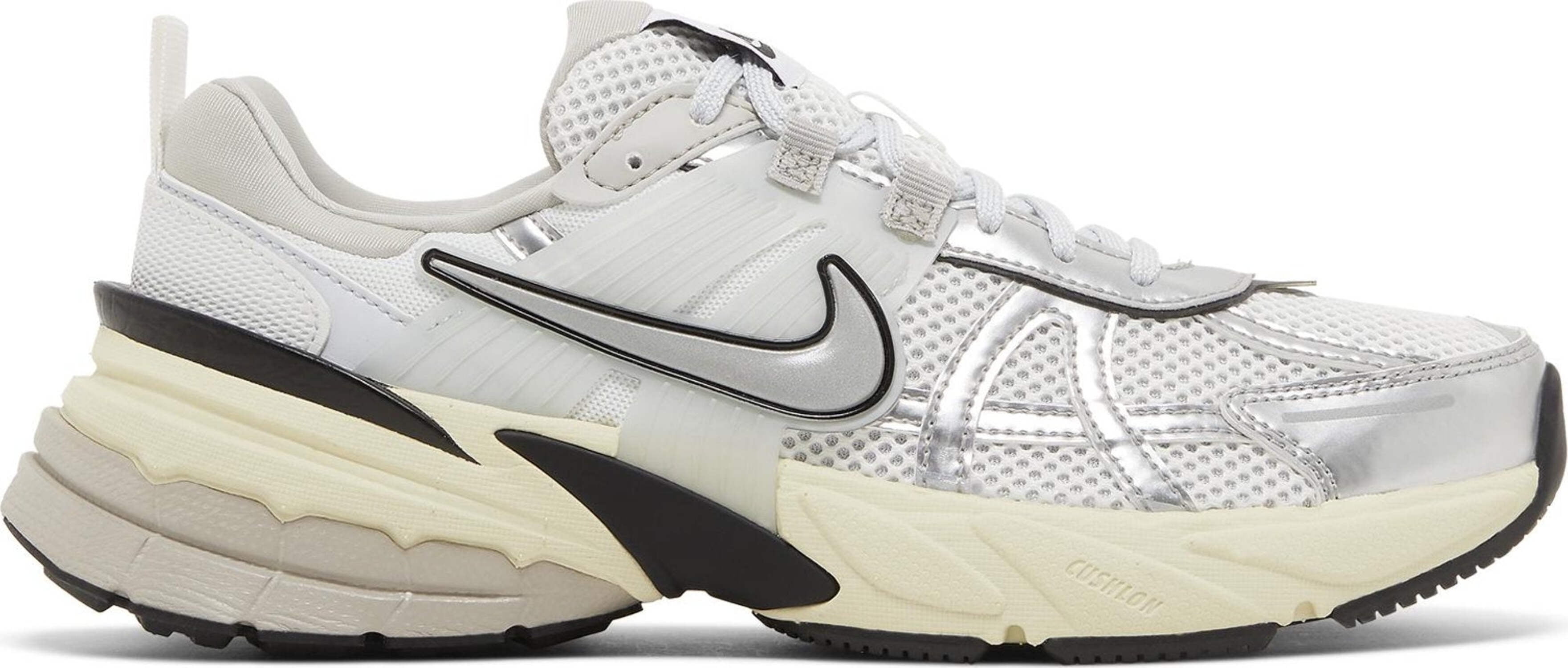 [FD0736-100] Womens Nike V2K Run 'Summit White Metallic Silver' (W ...