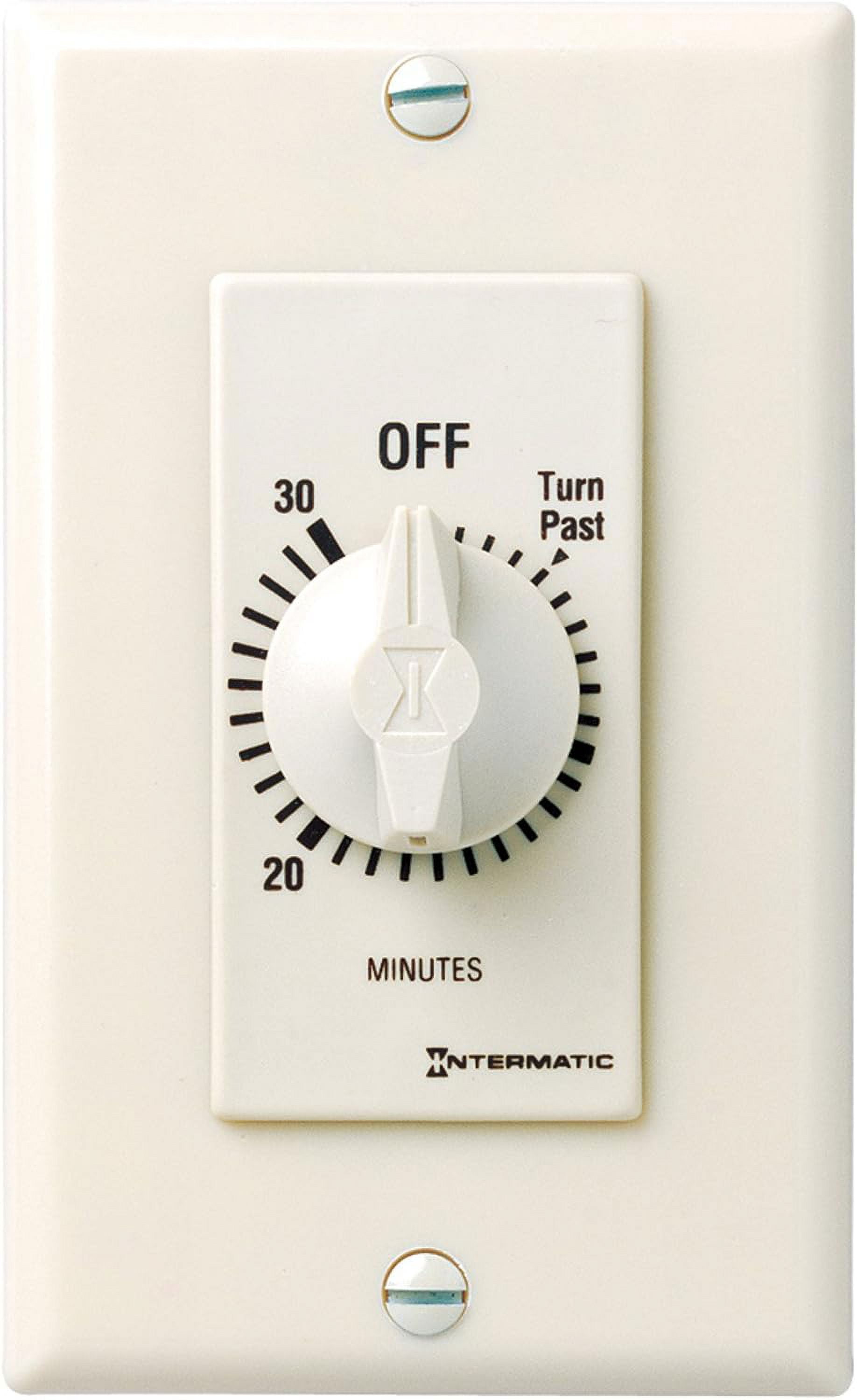 FD30MAC 30-Minute Spring-Loaded In-Wall Countdown Timer Switch For Fans ...