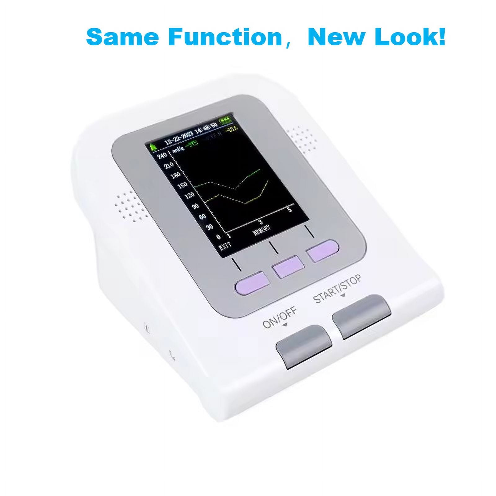 FDA Approved Auto BP Monitor, Upper Arm, Large Digital Display, 3 Mode ...