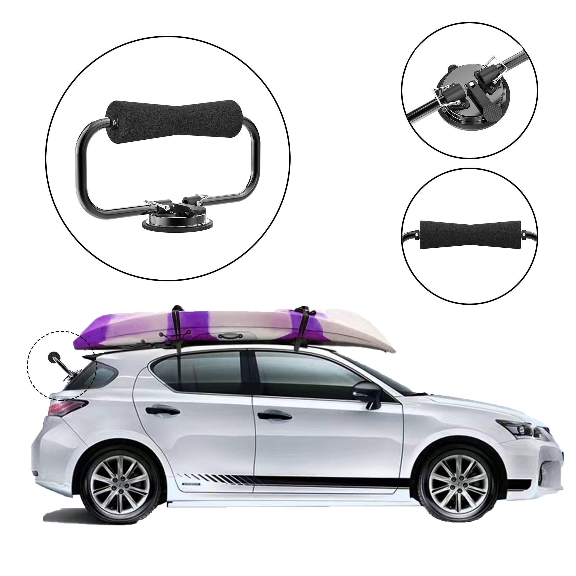 FDB Black Adjustable Removable Metal Kayak Roller and Kayak Boat Load ...