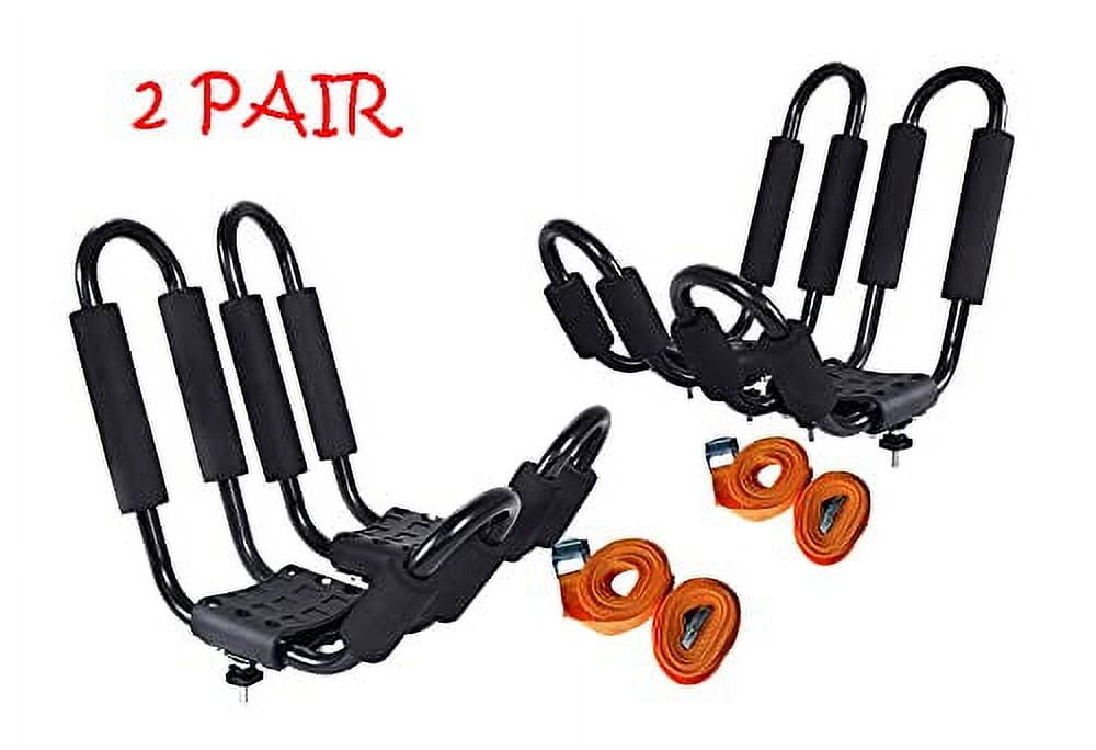FDB J Cross Bar 2 Pairs = 4 PCS Universal Kayak Canoe Top Mount Carrier ...