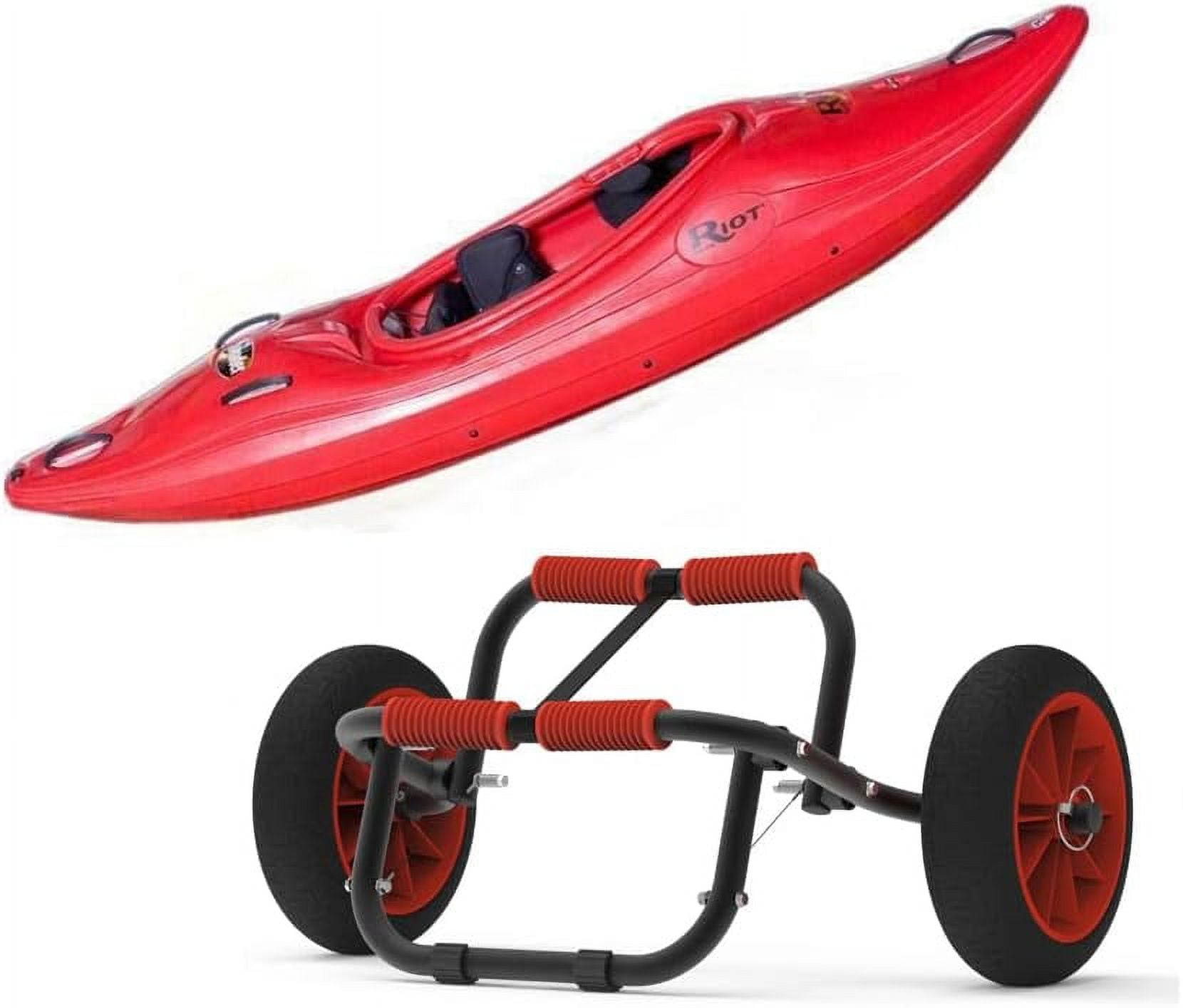 FDB Universal Folding Bend Kayak Canoe Boat Carrier Dolly Trailer Tote ...