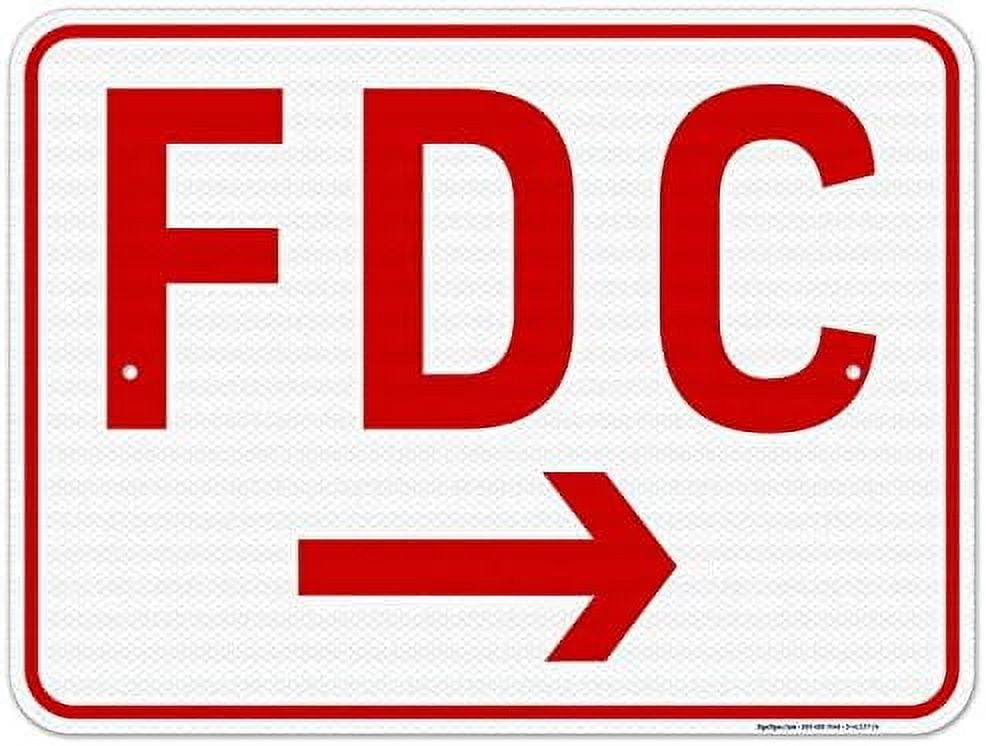 FDC Right Arrow Sign, 18x24 Inches, 3M EGP Reflective .080 Aluminum ...