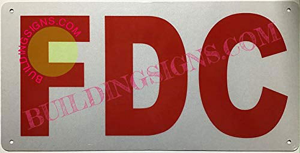 FDC Sign (Reflective !!!, Rust Free-Aluminium, White, 6X12) (ref-2201 ...