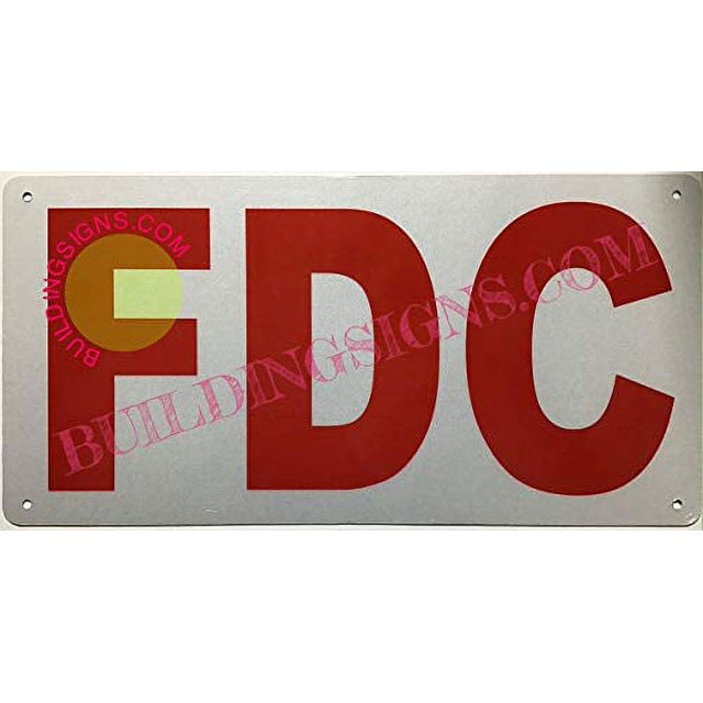 FDC Sign (Reflective !!!, Rust Free-Aluminium, White, 6X12) (ref-2201 ...