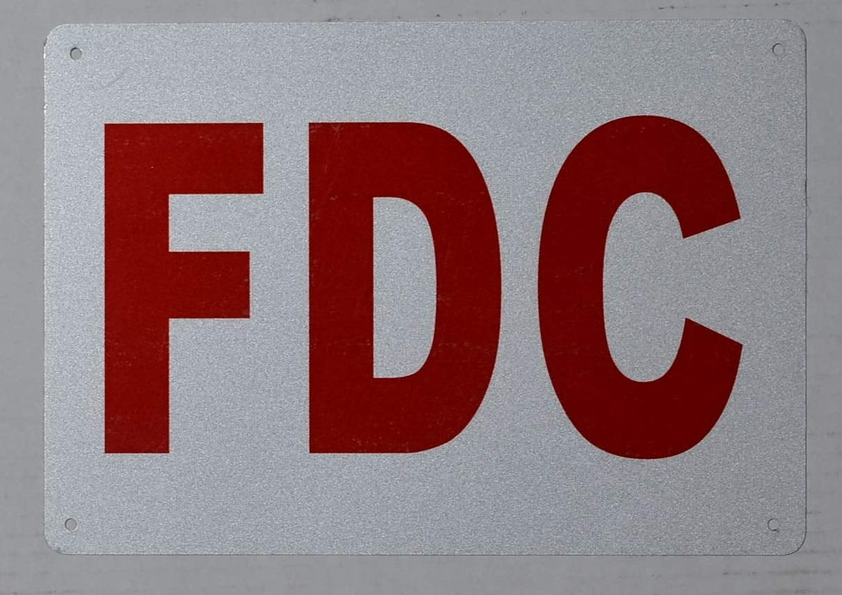 FDC Sign (White, Reflective !!, Aluminium, Size 7X10) (ref-2201 ...