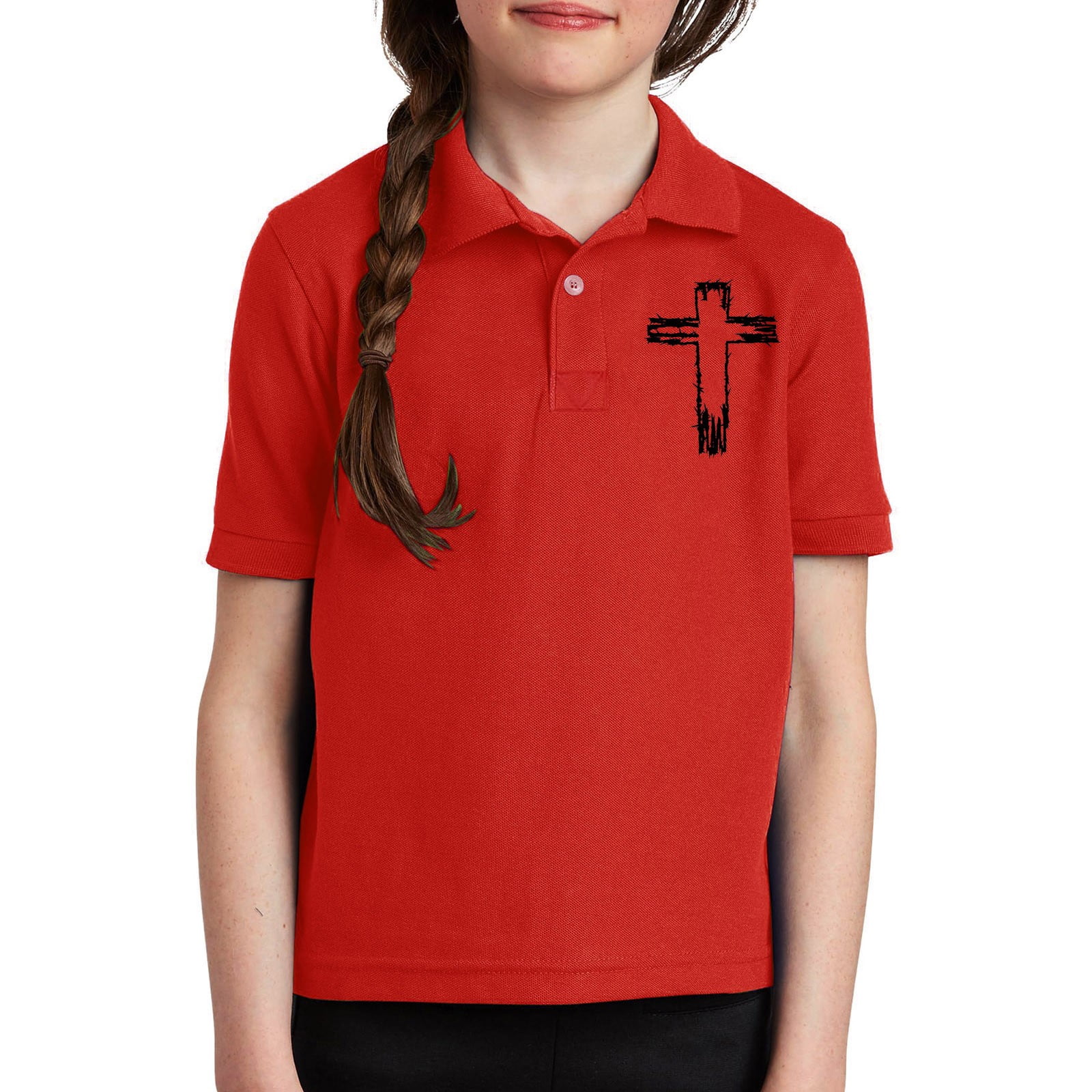 FDDMis Boys' Button-down Shirts Long Sleeve Uniform Shirts for Girls ...